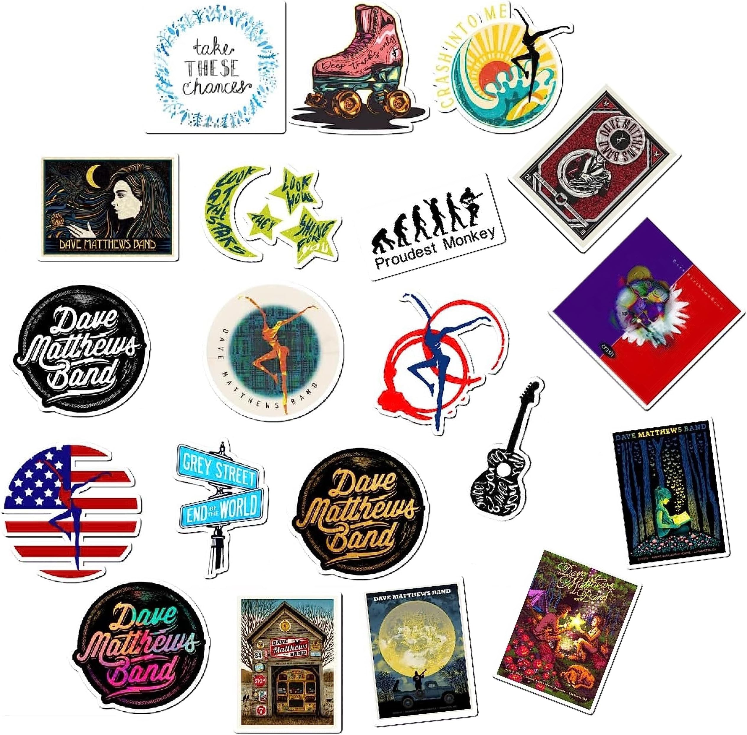 Amazon.com: 20 Pcs Value Pack Decal Sticker Band Waterproof Vinyl ...