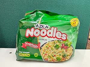 Azka Vegetable Flavour Instant Noodles, 350g (5x70g) : Amazon.co.uk ...