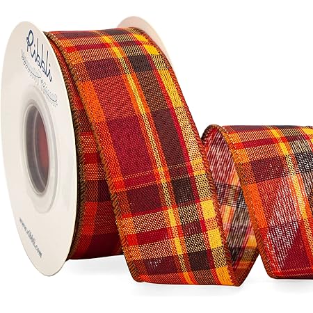 Amazon.com: Morex Ribbon 7393 Fall Harvest Fall Harvest Ribbon, Orange ...
