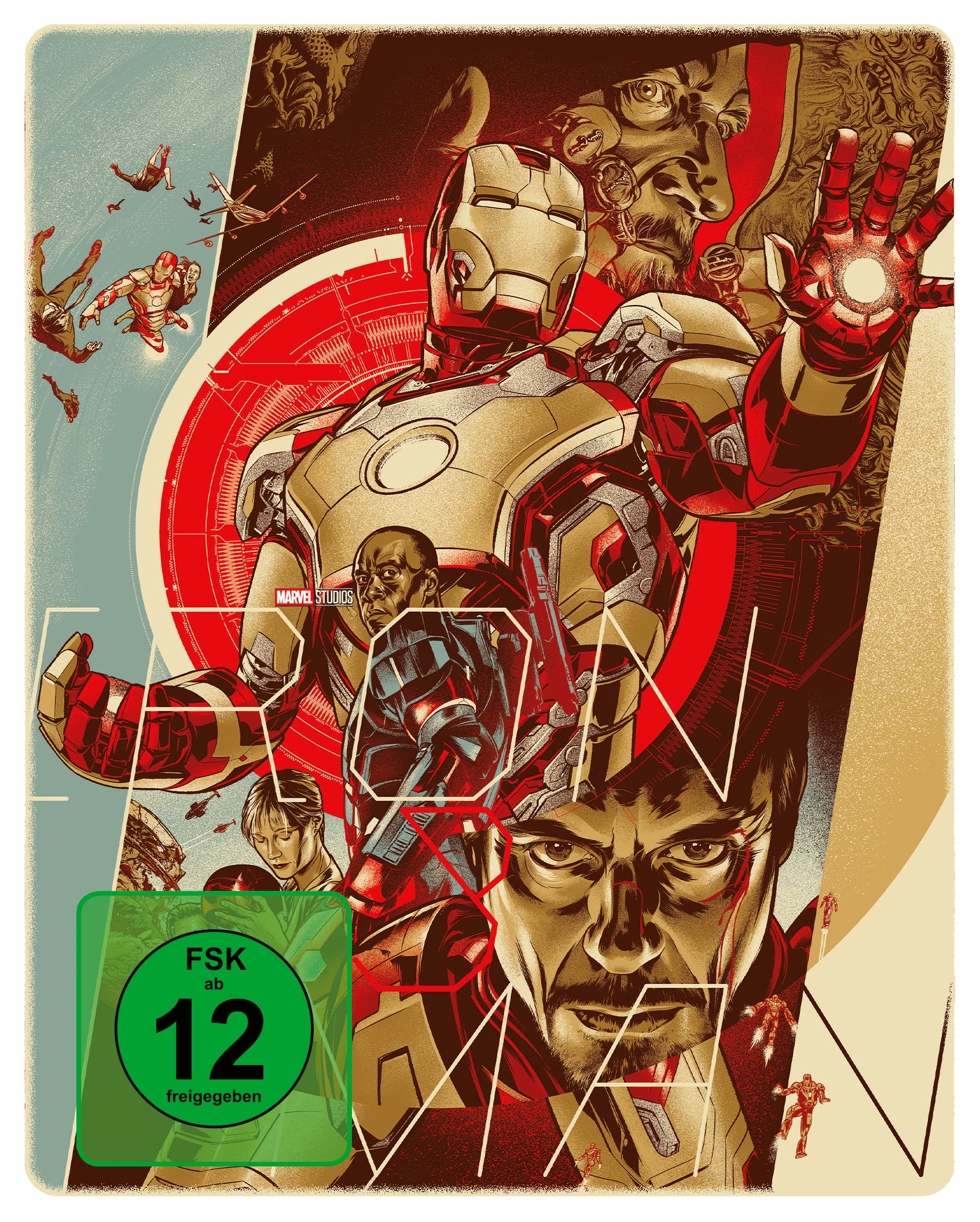 Iron Man 3 - 4K Mondo Edition - Limited SteelBook [Blu-ray]: Amazon.co.uk: Robert Downey Jr ...
