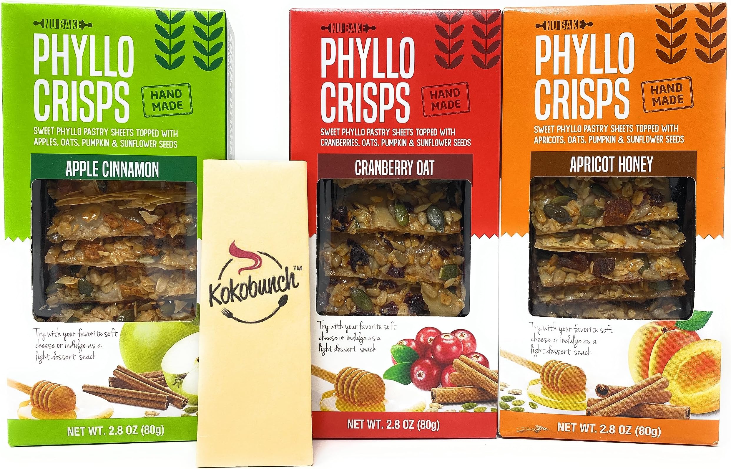 Amazon.com: Phyllo Crisps Pastry Dough Sheets Crisp Snack Variety ...