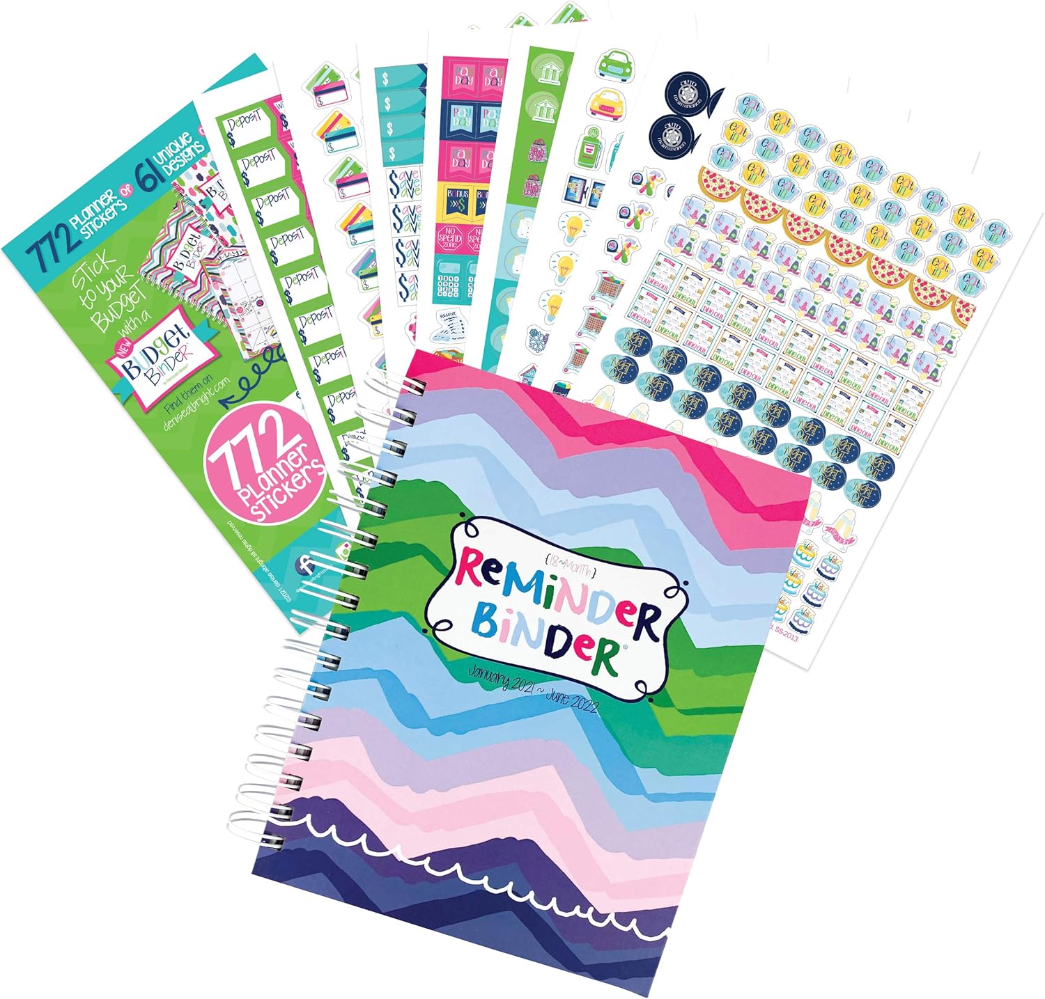 Amazon.com: Reminder Binder 2021-2022 18-Month Planner + Planner ...