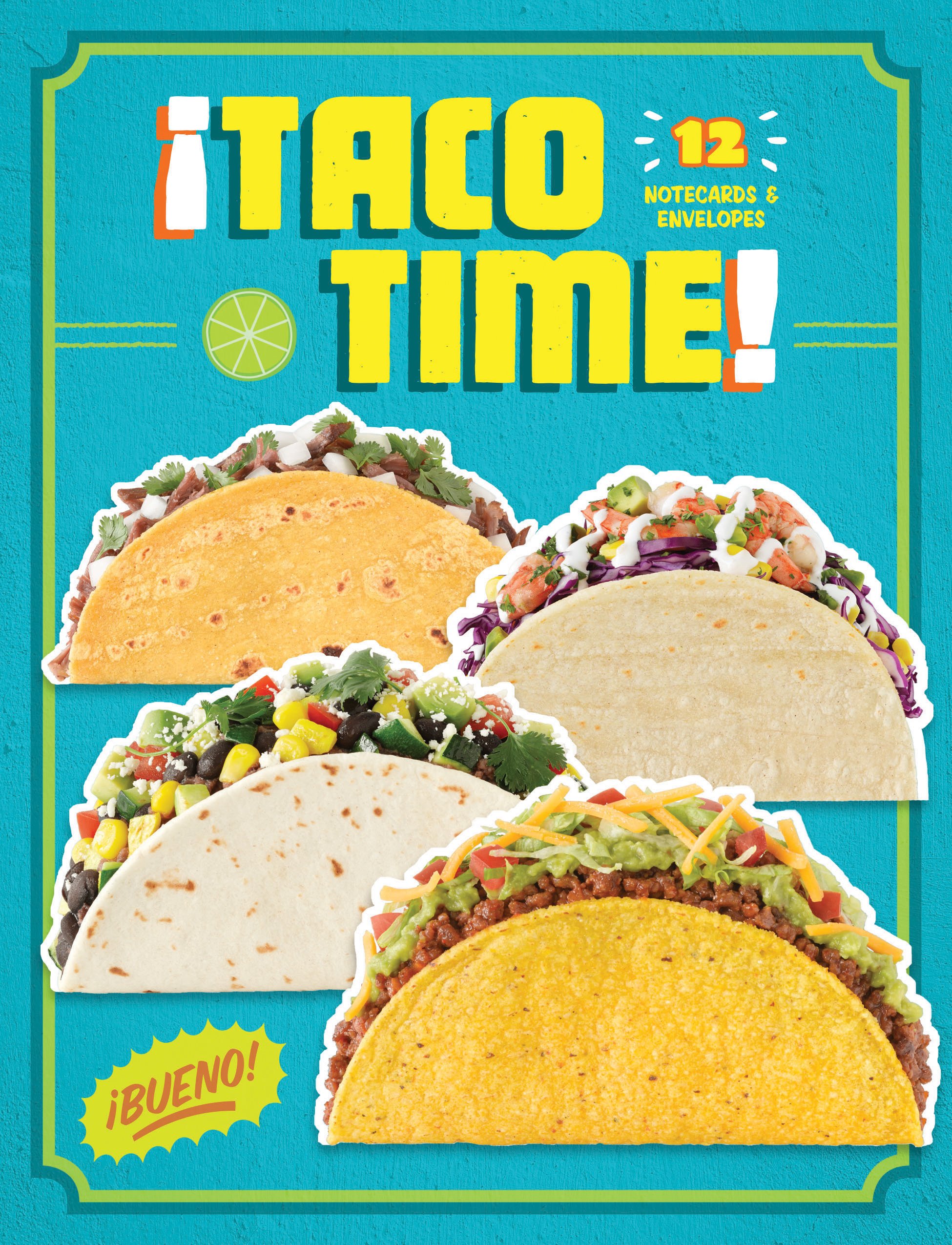 Amazon.com : Taco Time: 12 Notecards & Envelopes (Taco Themed Greeting ...
