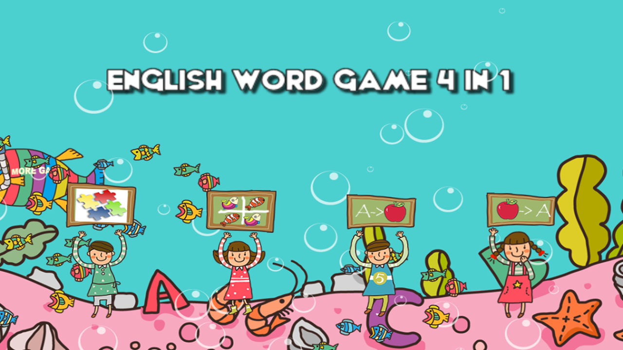 English word game for kids - 4 in 1 - App on Amazon Appstore