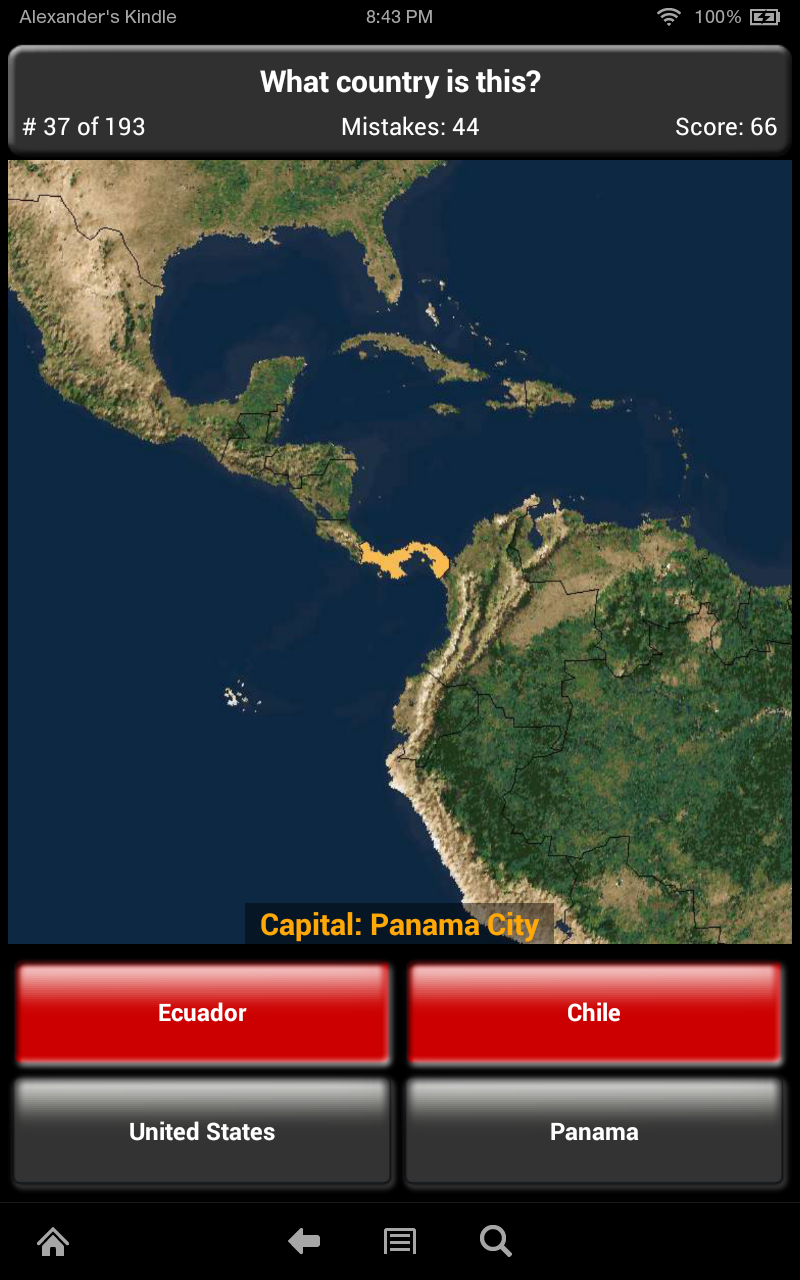 Country Maps Quiz - App on Amazon Appstore
