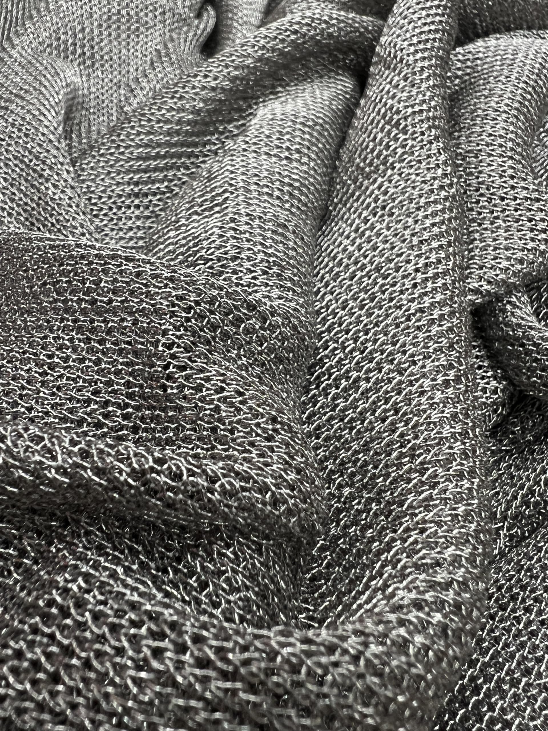 Amazon.com: Stretch Metallic Titanium Chainmail Fabric by The Yard, 60 ...