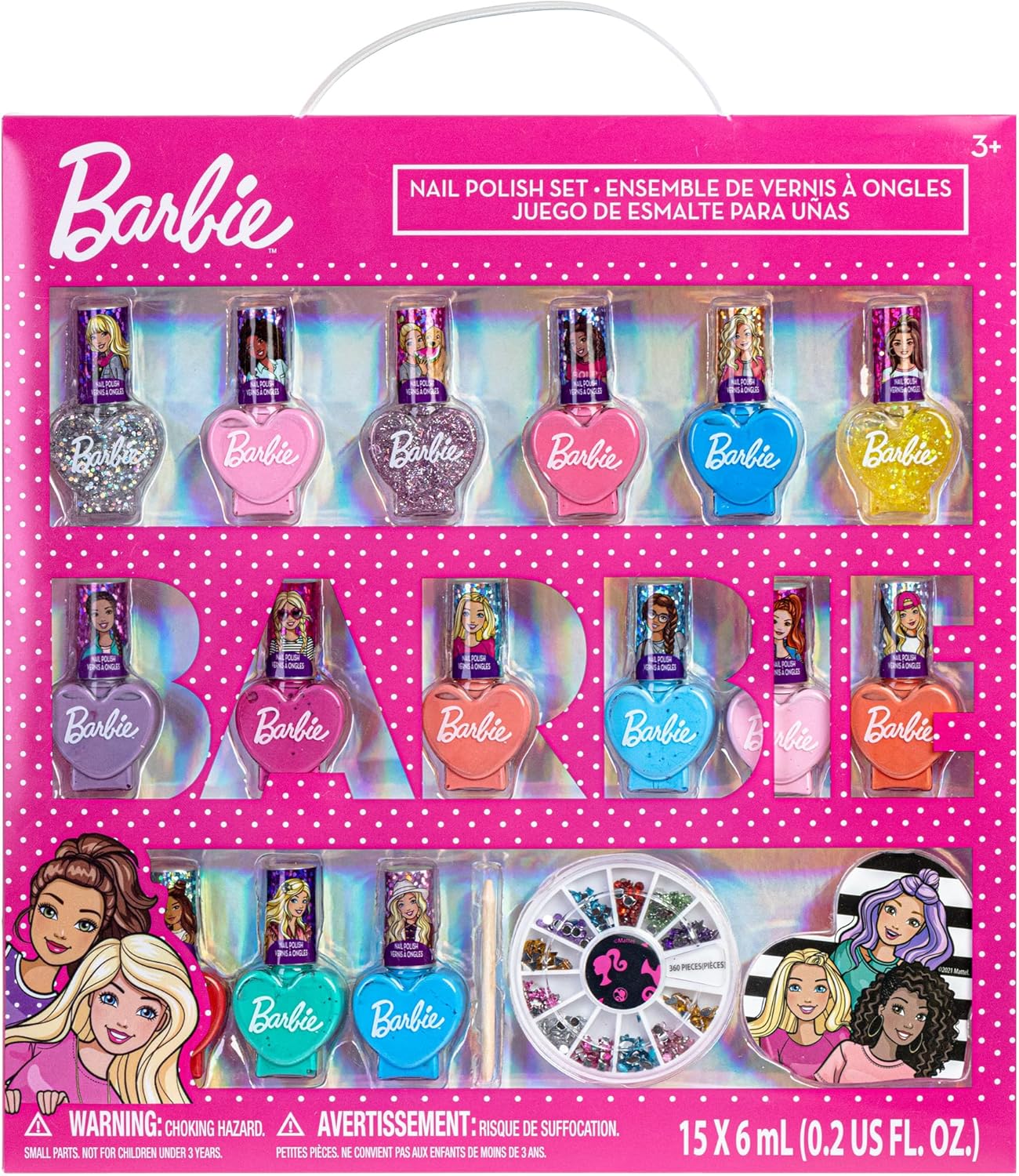 Barbie - Townley Girl Non-Toxic Peel-Off Quick Dry Nail Polish Activity ...