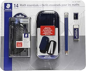 Staedtler Math Essentials Back to School Kit (14 Pc Kit) - Geometry ...