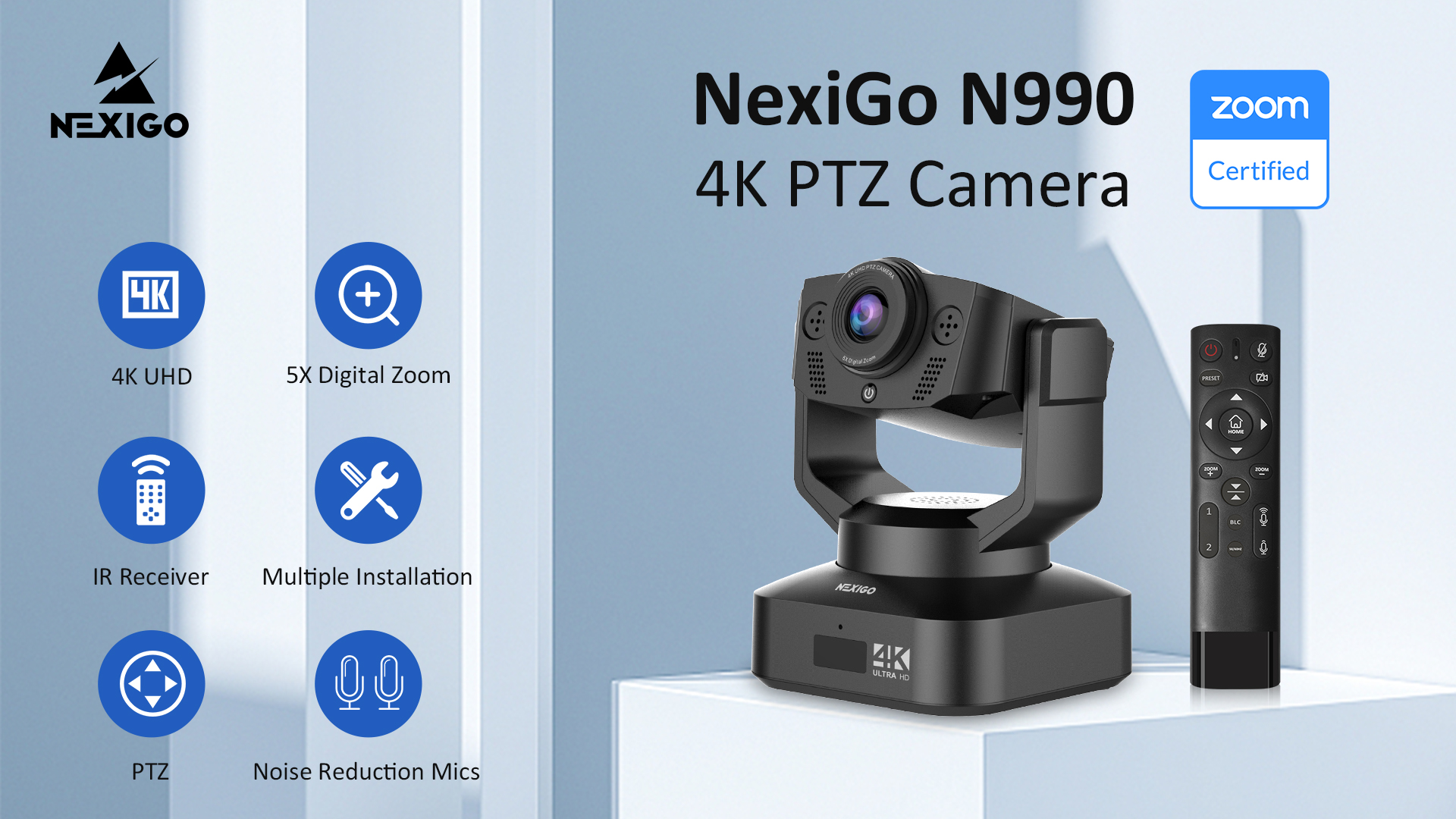 Watch NexiGo N990 Webcam with Remote Control on Amazon Live