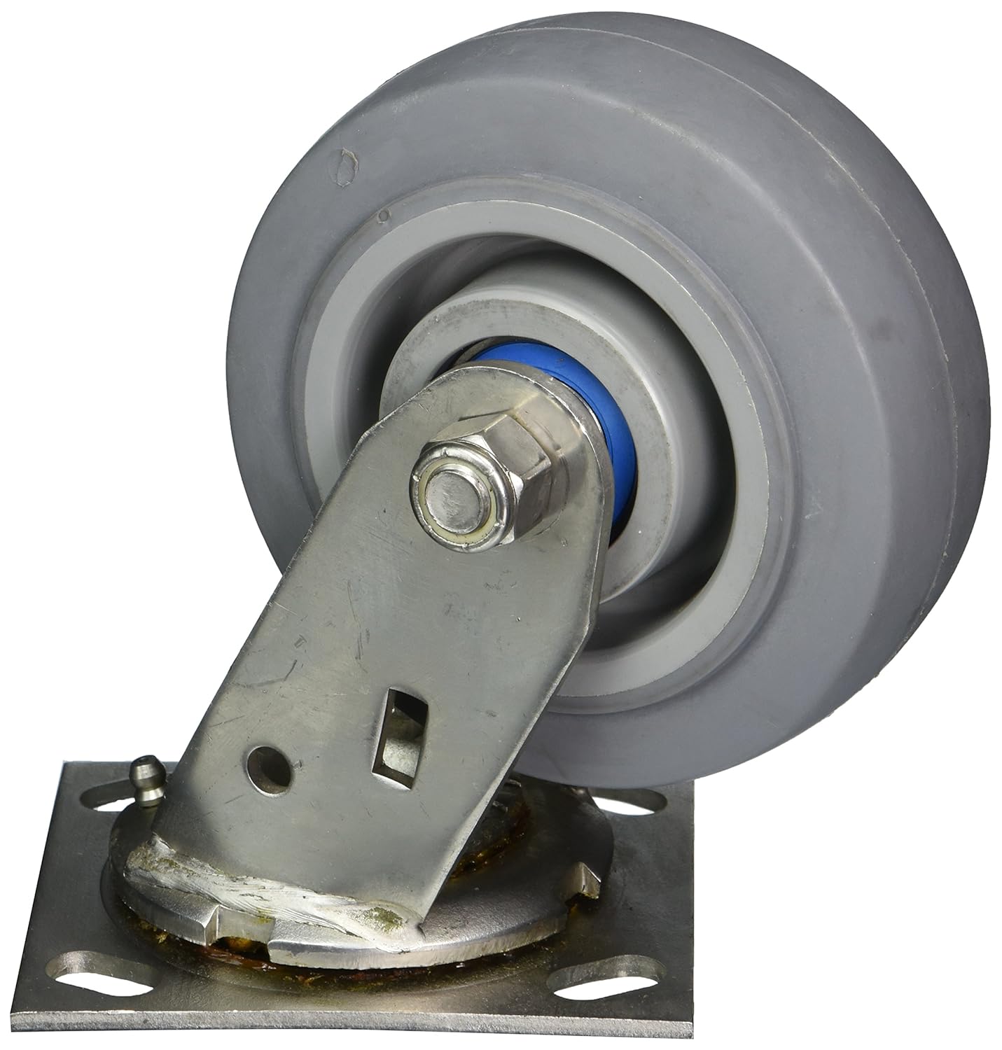 RWM Casters S45-RPB-0520-S S45 Series 6-1/2" High, 5" Performance TPR Wheel, Swivel Caster ...