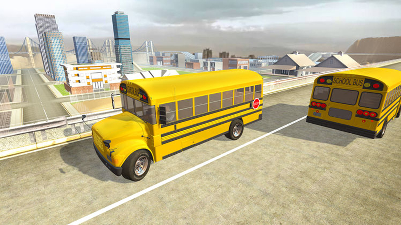 High School Crazy Bus Driving Simulator 3D: Kids Transport Simulator ...