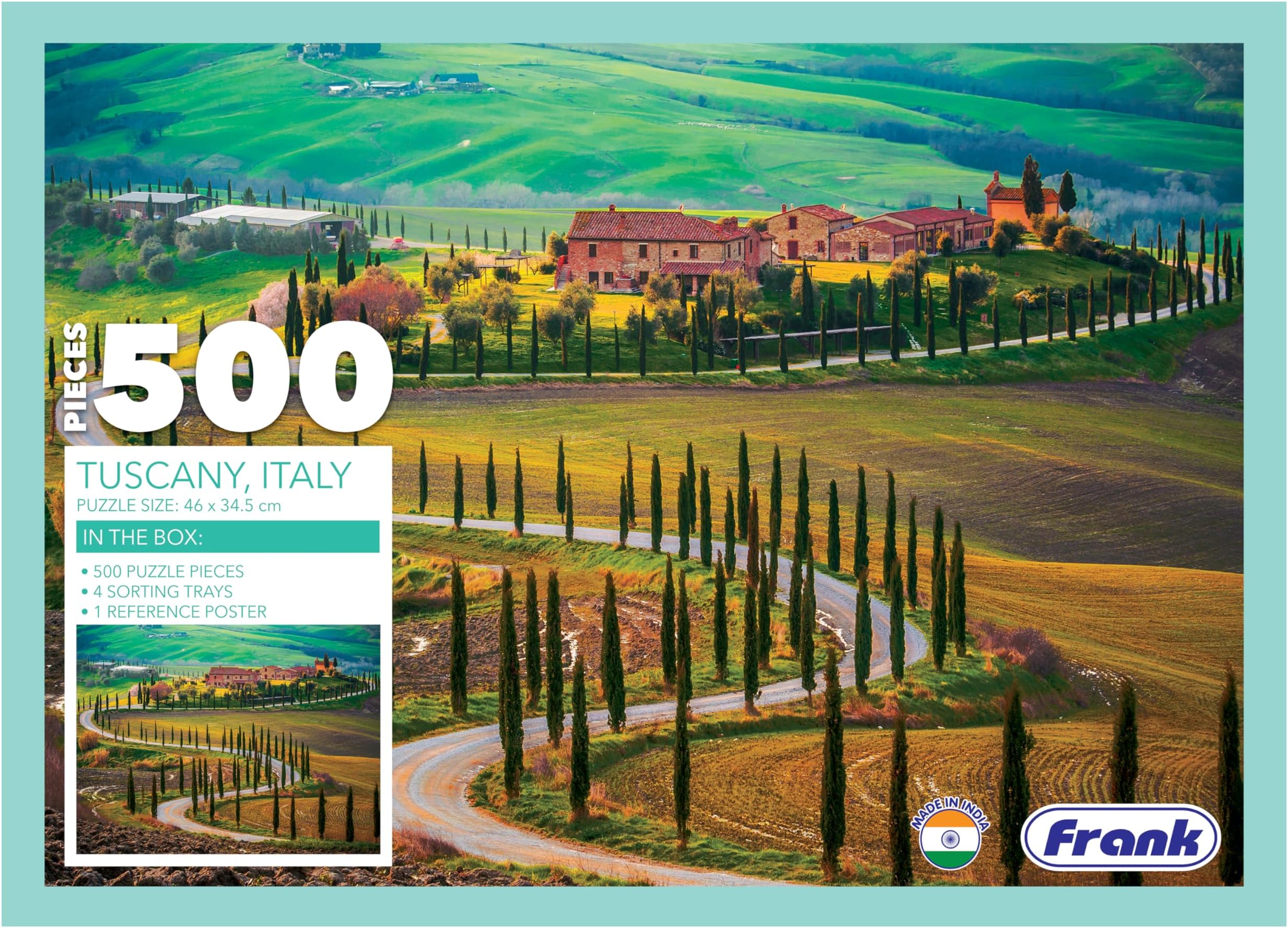 Buy Frank Tuscany, Italy 500 Piece Jigsaw Puzzle for Adults & Kids ...