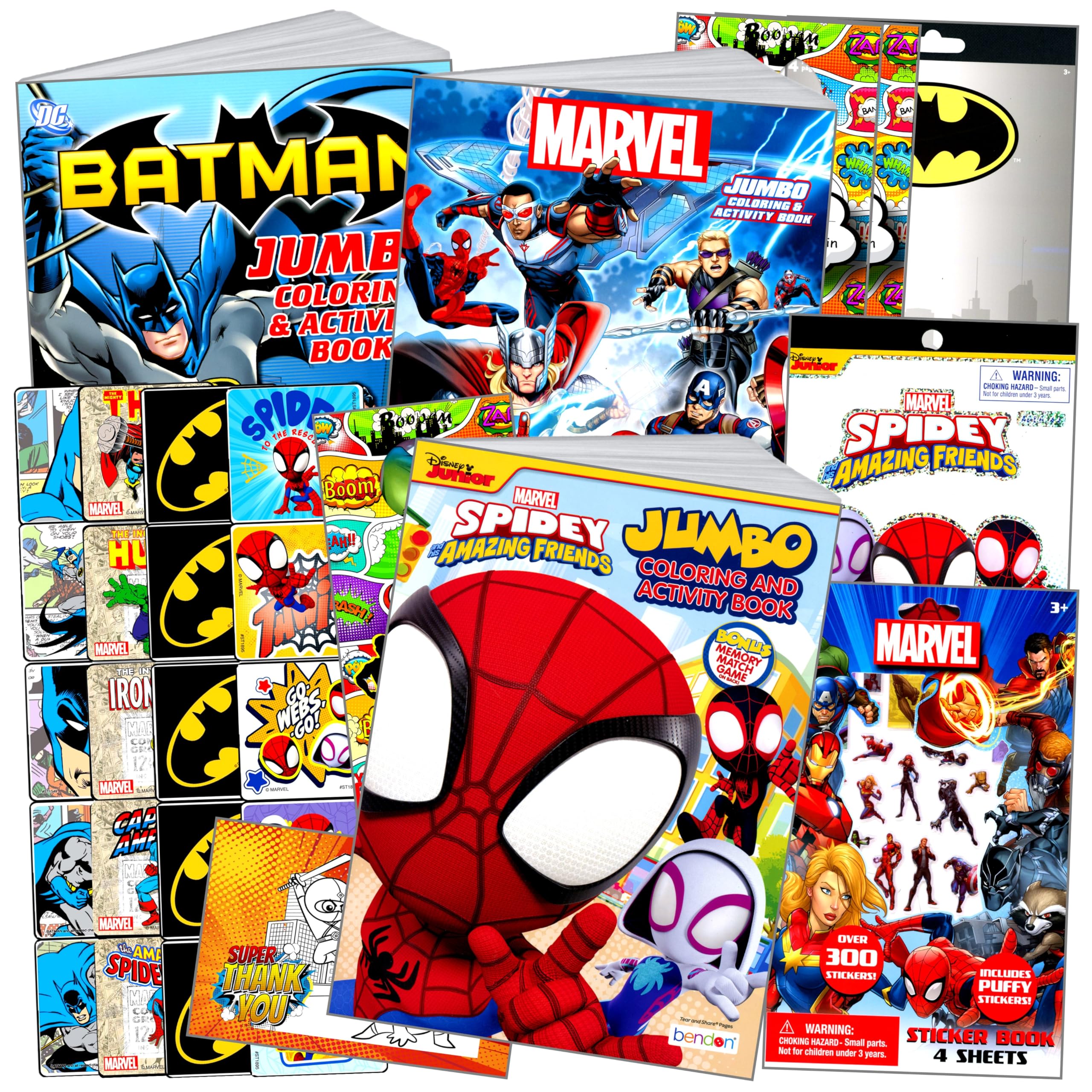 Snapklik.com : Bendon Superhero Coloring Book And Stickers Activity Set ...