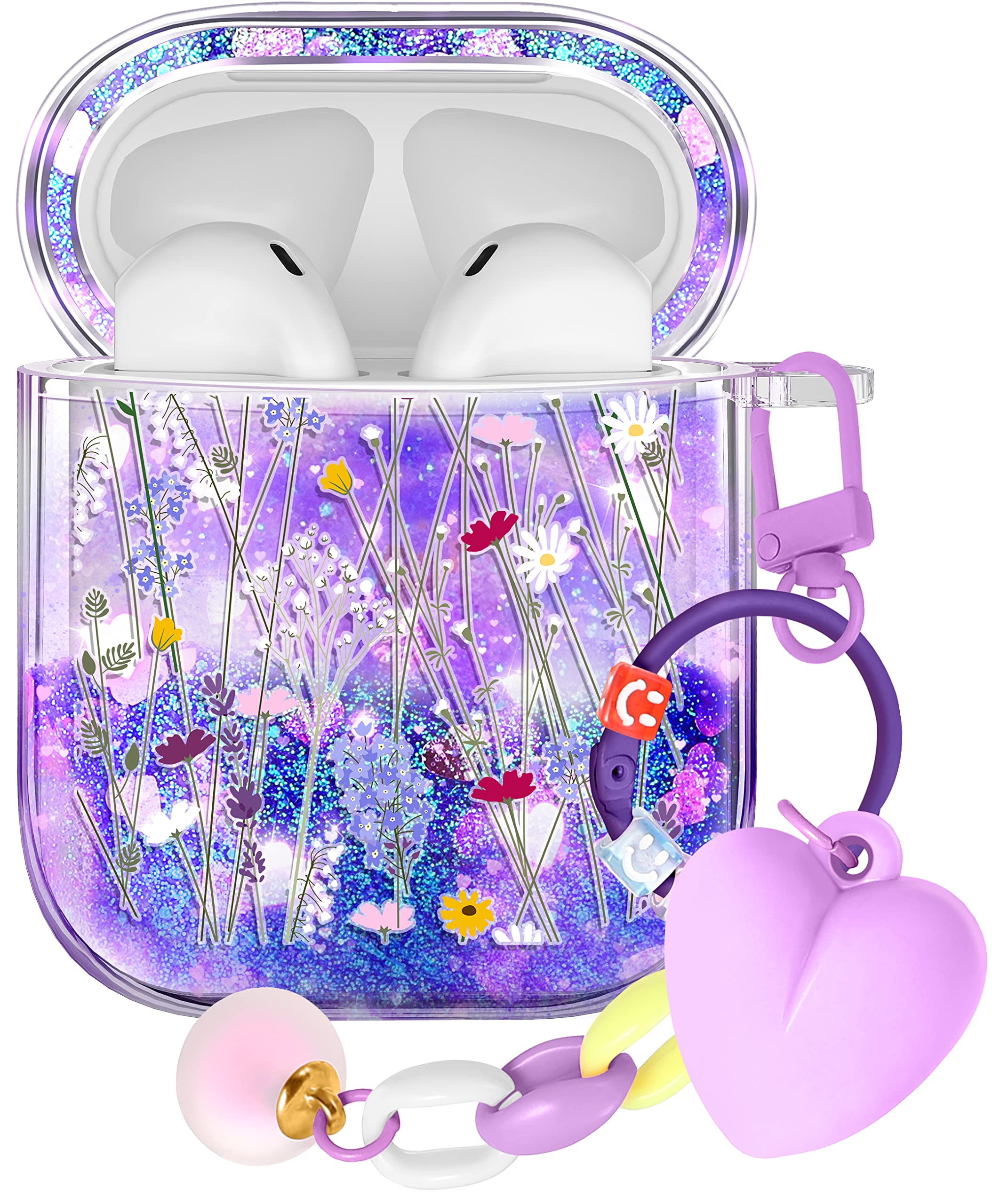 Amazon.com: Kokaaee Kawaii Girls Women Airpod Case for 1st & 2nd Gen ...