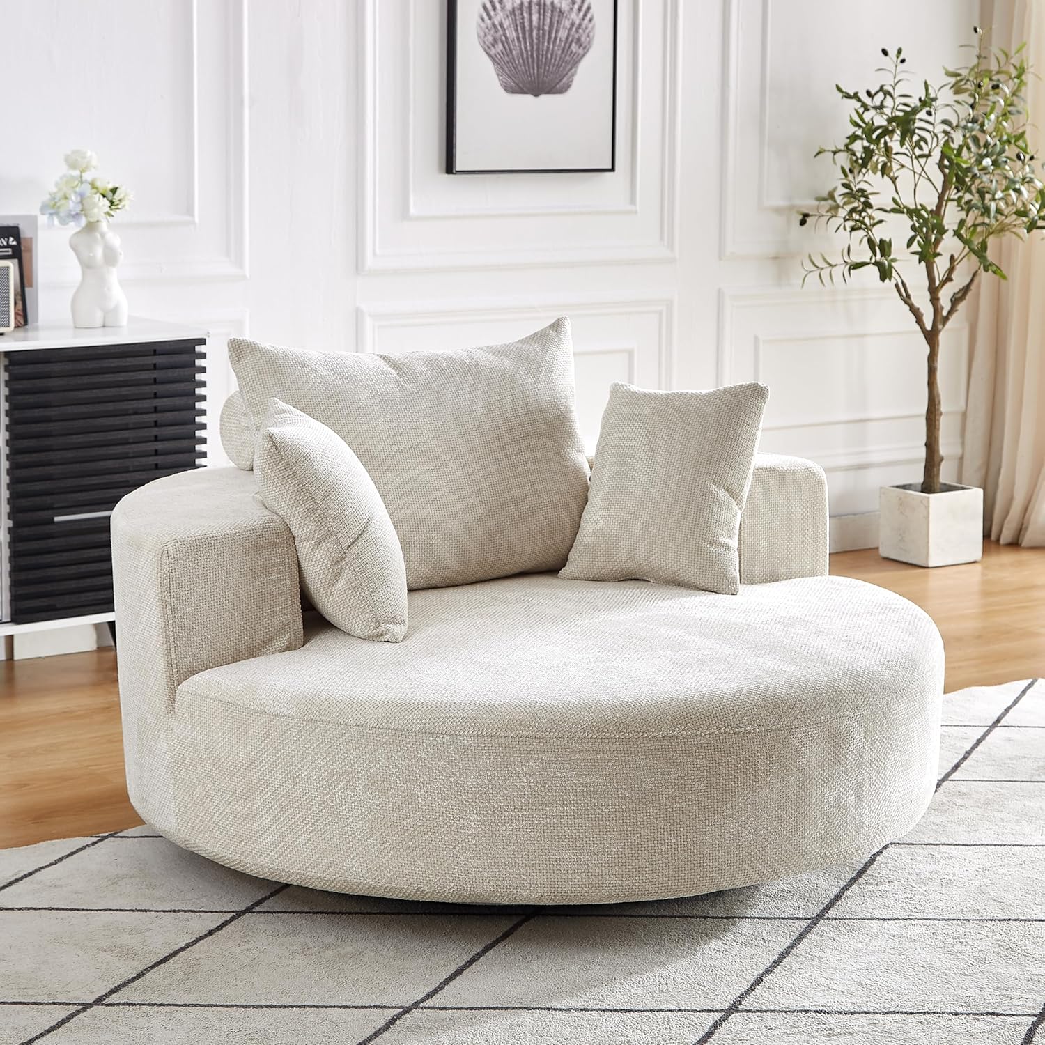 Amazon.com: Yogald 55’’ Swivel Oversized Accent Chair, Modern Comfort ...