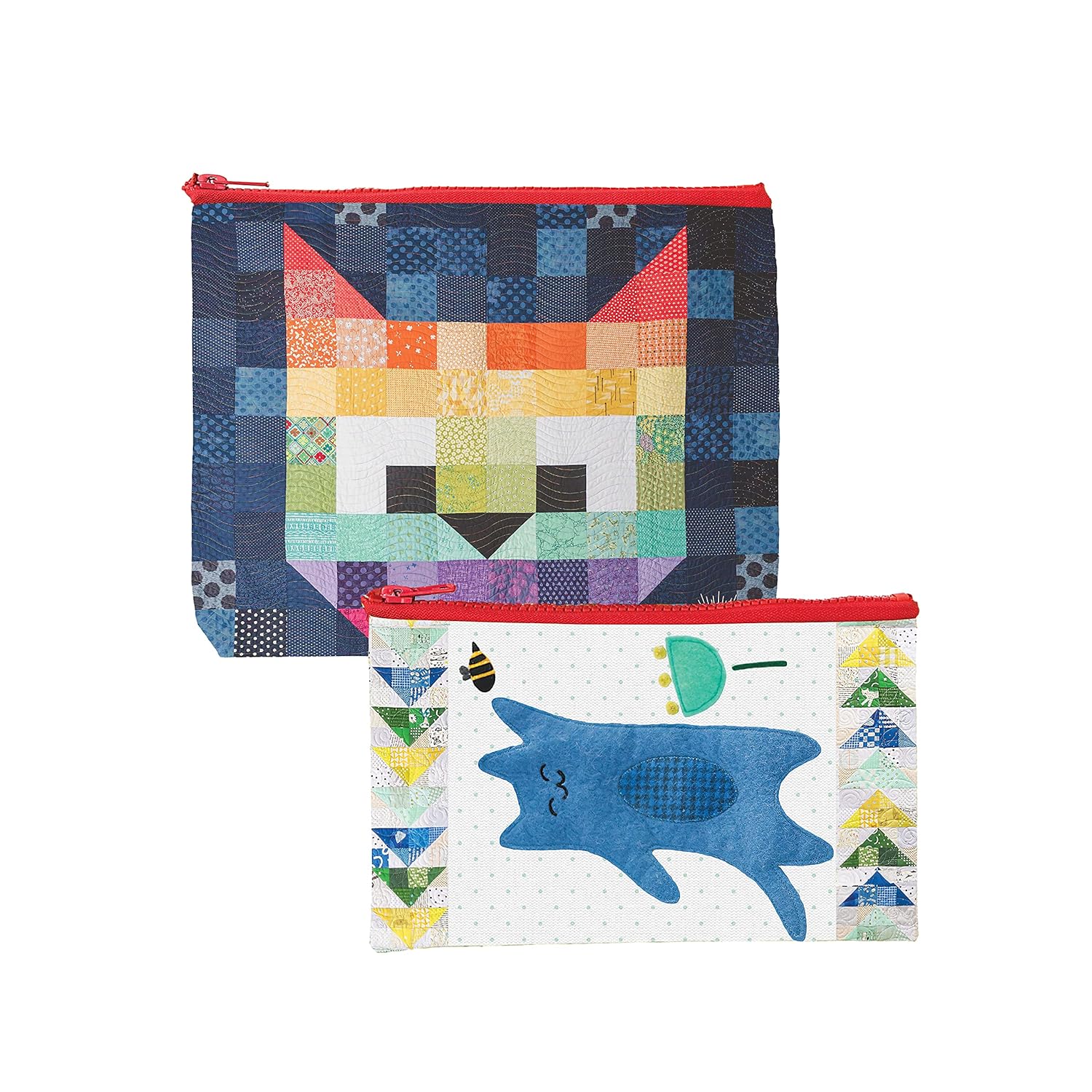 Patchwork Cats Eco Pouch Set: Morgan, Pamela Jane: 9781644032596 ...