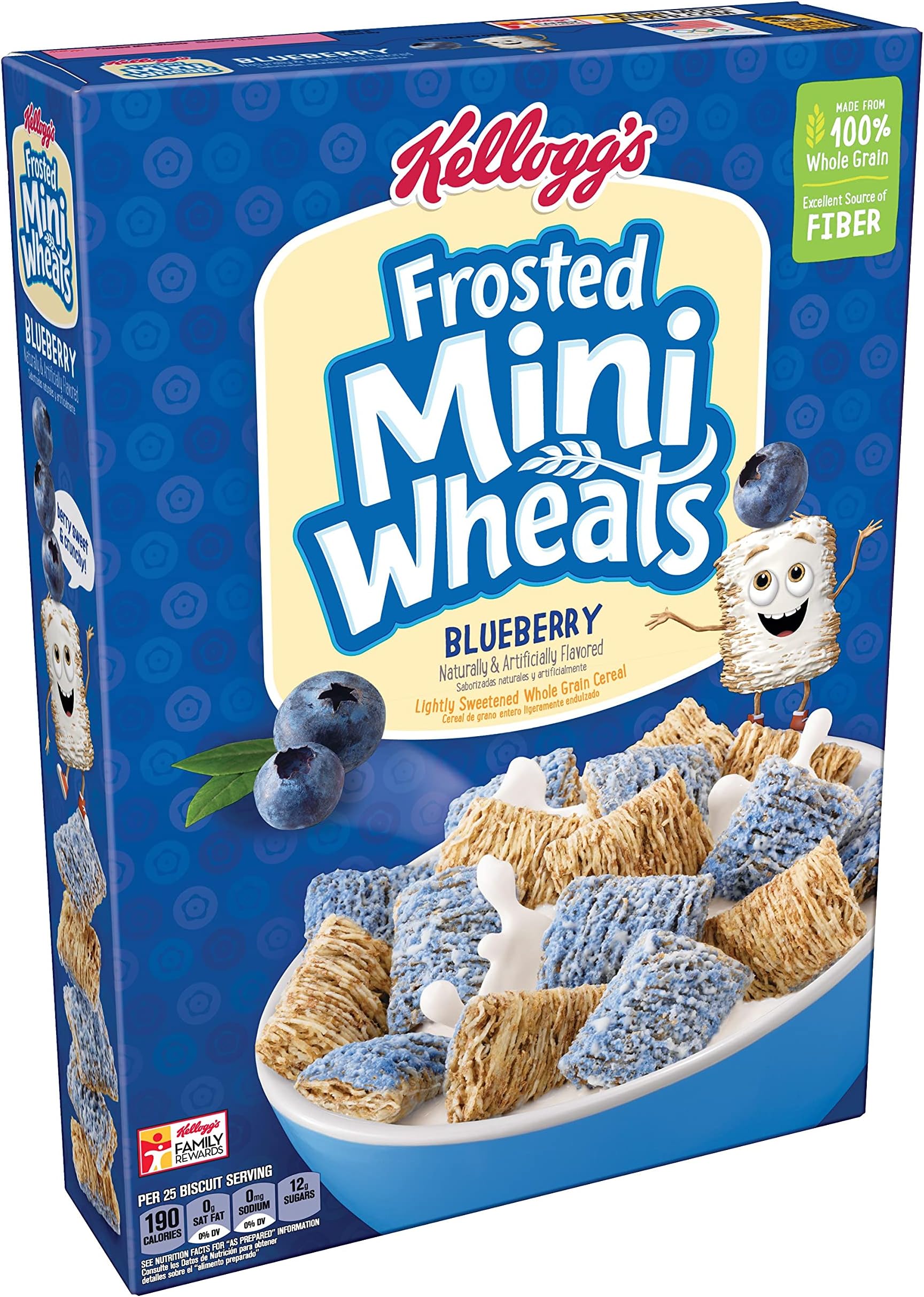 Amazon.com: Kellogg's Frosted Mini-Wheats Little Bites Breakfast Cereal ...