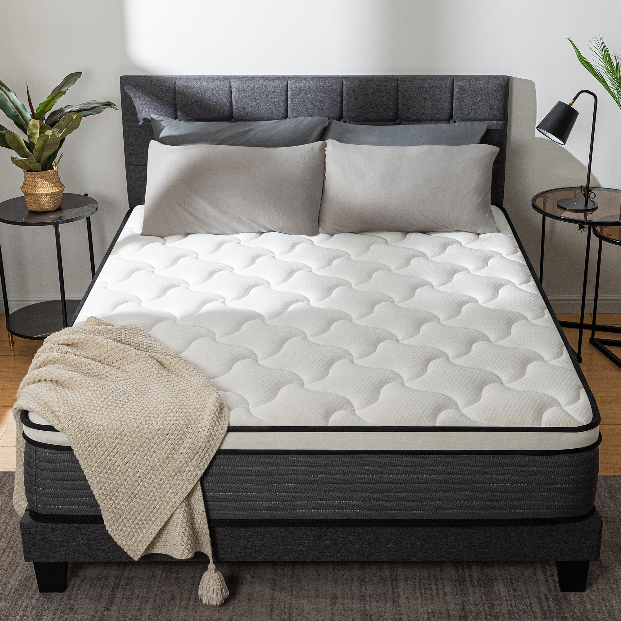 Amazon.com: SogesGame Queen Mattress, 12 Inch Hybrid Mattress Queen in ...