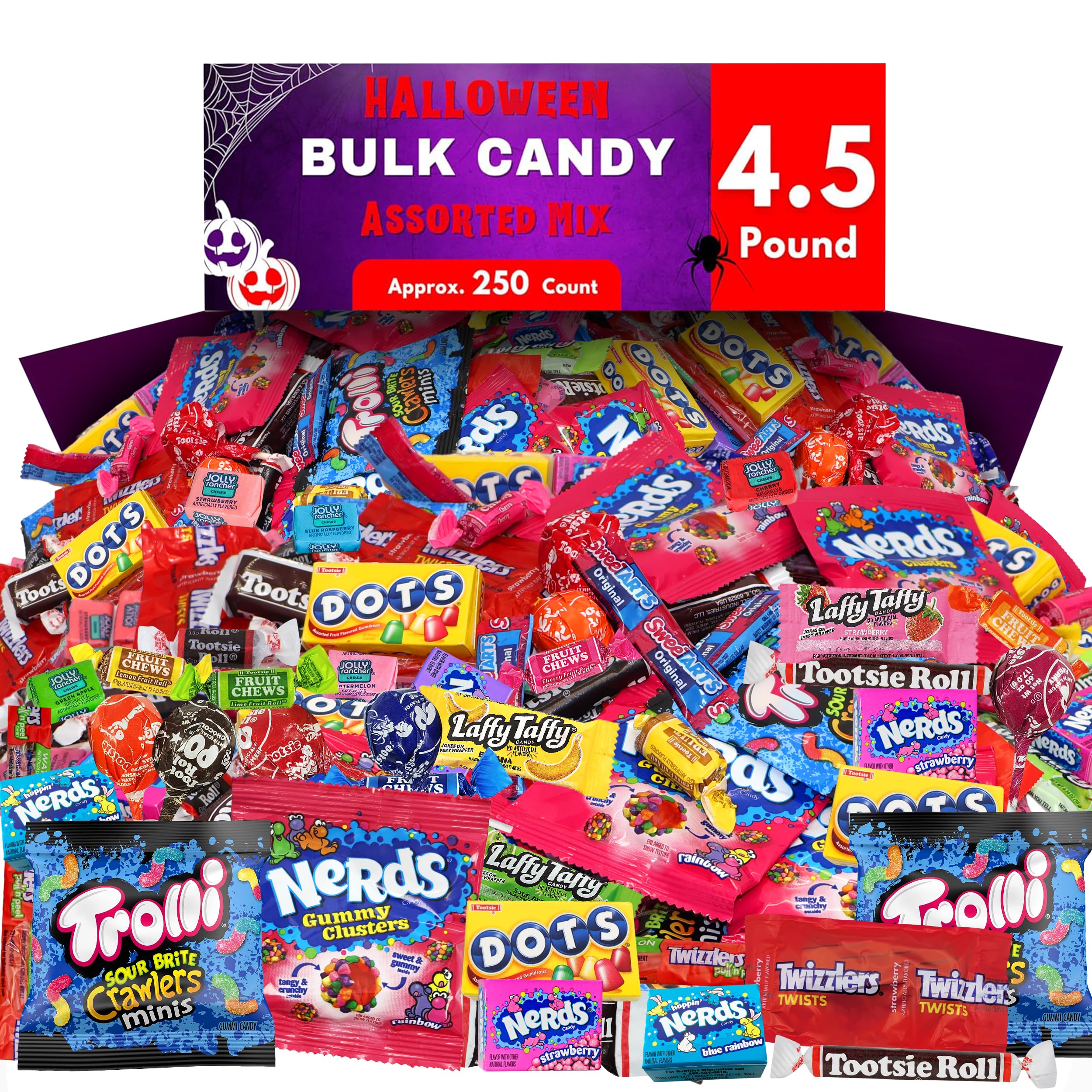 Snapklik.com : Bulk Halloween Candy Individually Wrapped Variety Pack ...