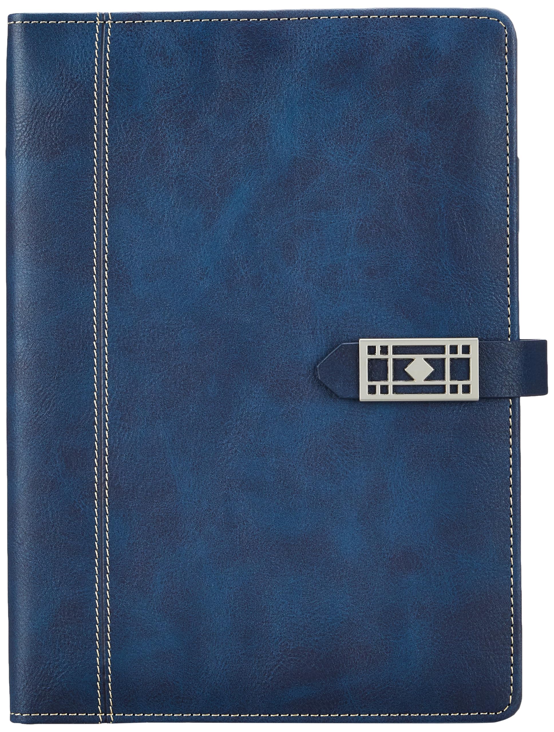 amazon basics Blue Undated Planner 2025| Designer Faux Leather ...
