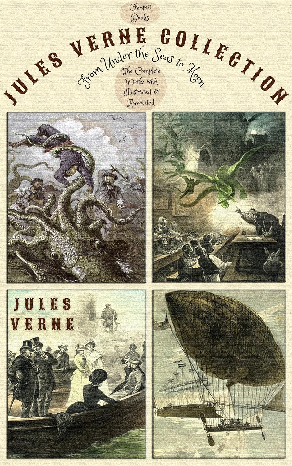 Jules Verne Collection "From Under the Seas to Moon": (The Complete ...