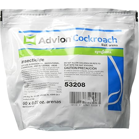 Amazon.com : Syngenta A20378A Advion Cockroach Bait Arena Insecticide ...