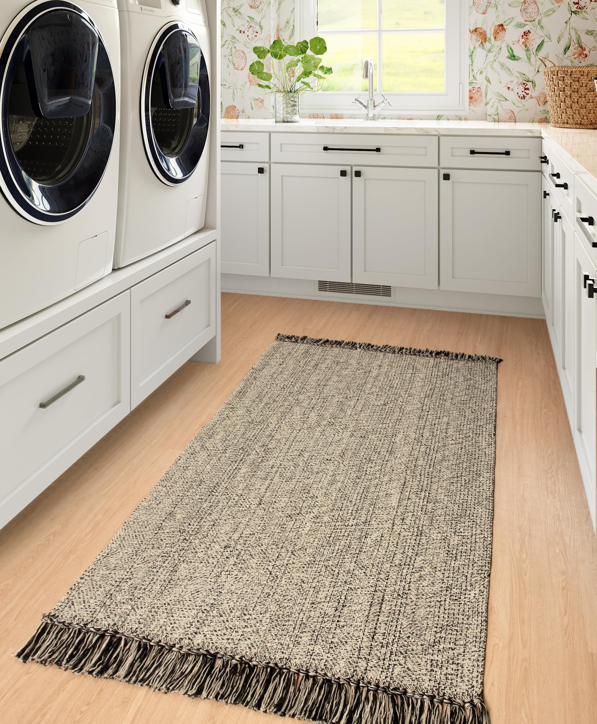 Amazon.com: Collive Washable Area Rug 3x5, Modern Woven Kitchen Rugs ...