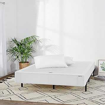 Amazon.com: Amazon Basics Smart Box Spring Bed Base, 9-Inch Mattress ...