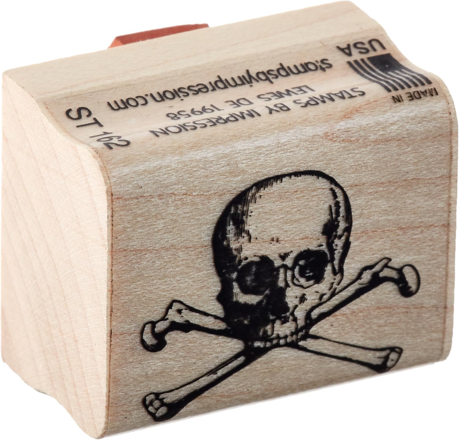 Amazon.com: Stamps by Impression Skull and Crossbones Rubber Stamp ...