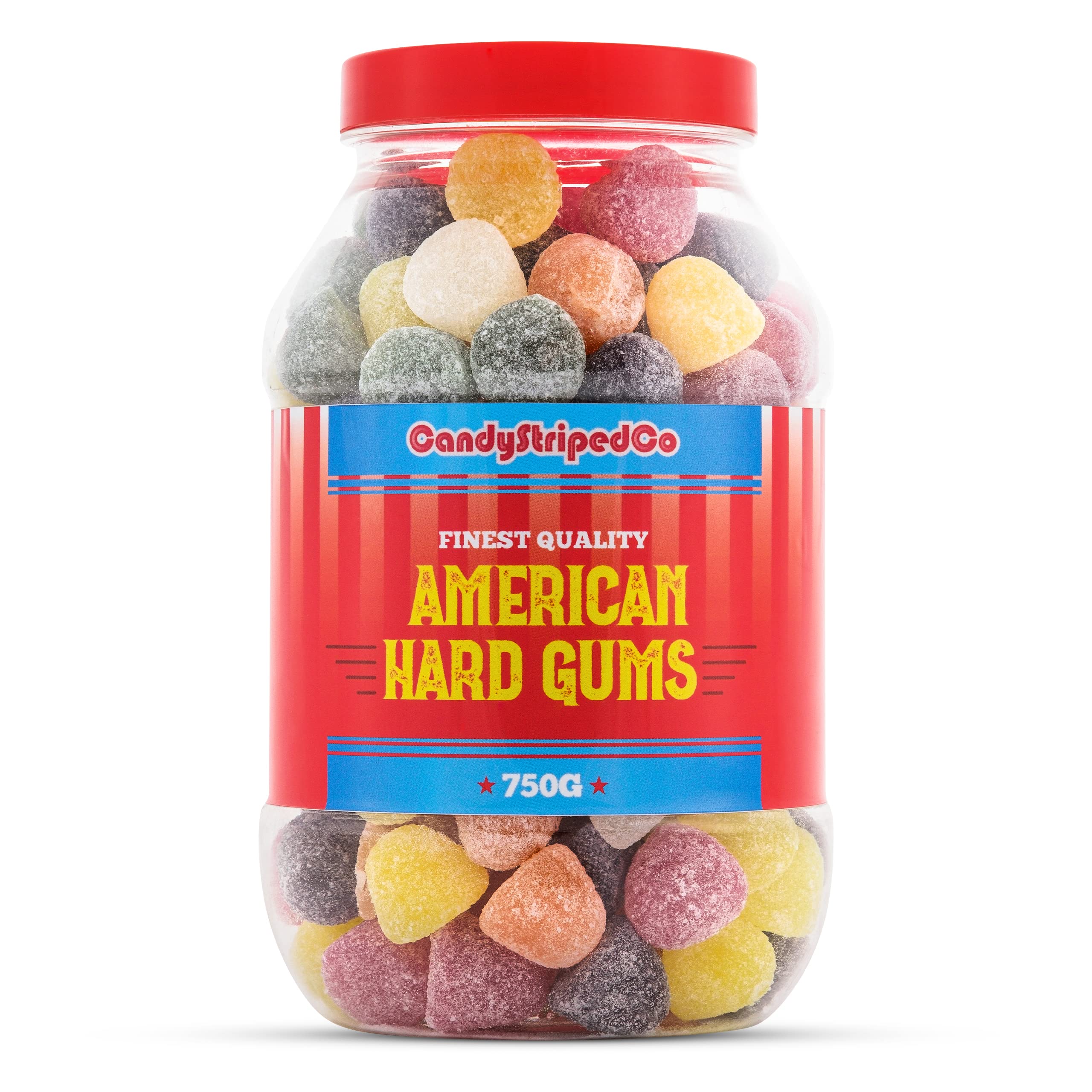 CandyStripedCo - American Hard Gums Retro Sweets Gift Jar - Traditional ...