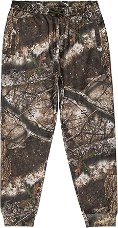 Realtree APX Camouflage Joggers Polyester Performance Unisex Hunting ...