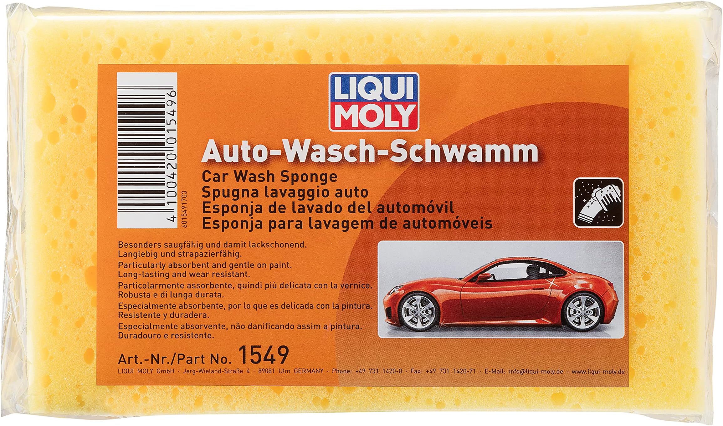 QWORK 3 Stück autoschwamm, Schwamm autowäsche, autoschwamm lackschonend ...