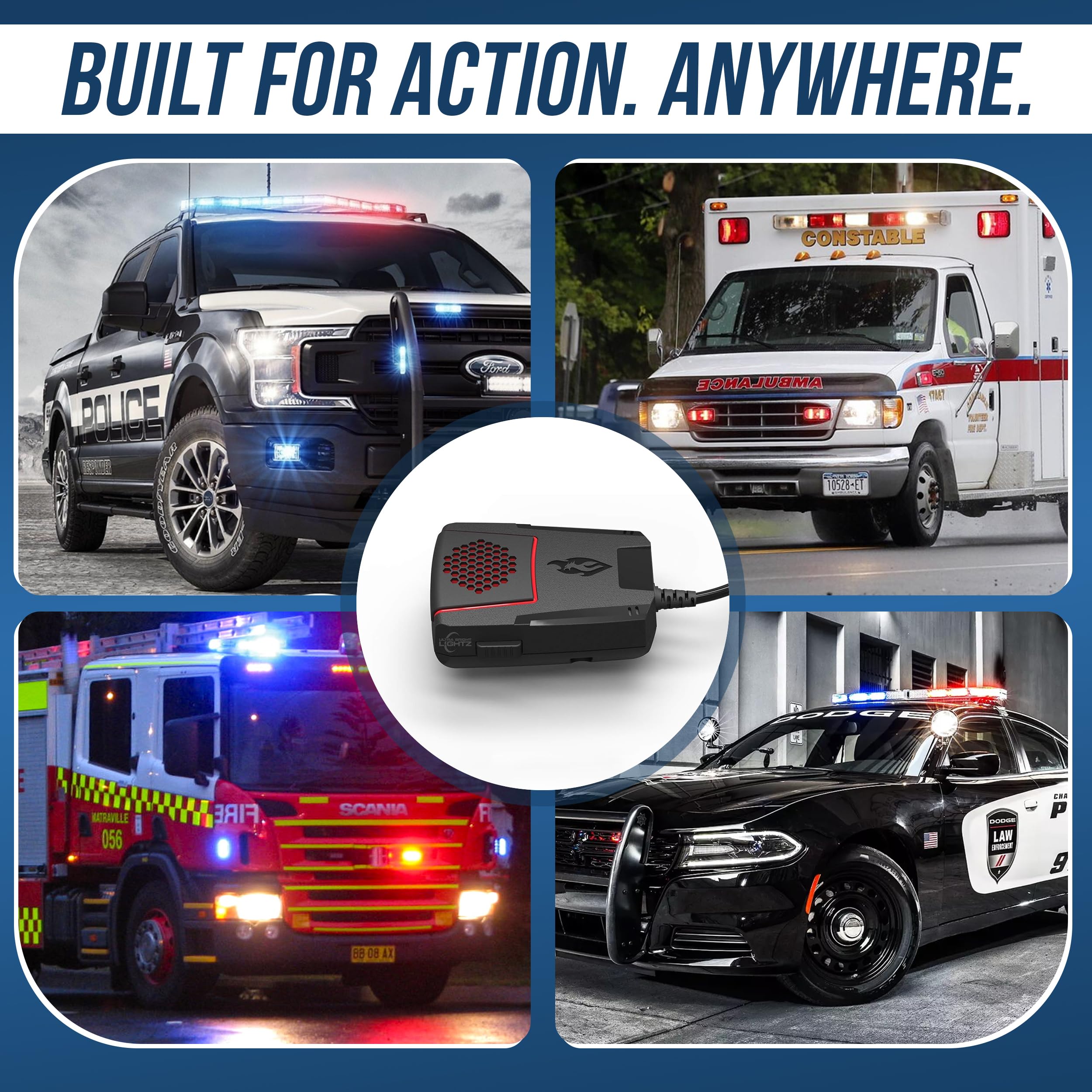 Snapklik.com : UBL Red Replacement Microphone For Feniex Storm Pro 100W ...