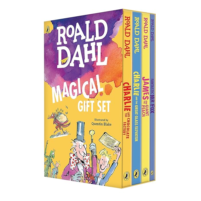 Buy Roald Dahl Magical Gift Set (4 Books): Charlie and the Chocolate ...