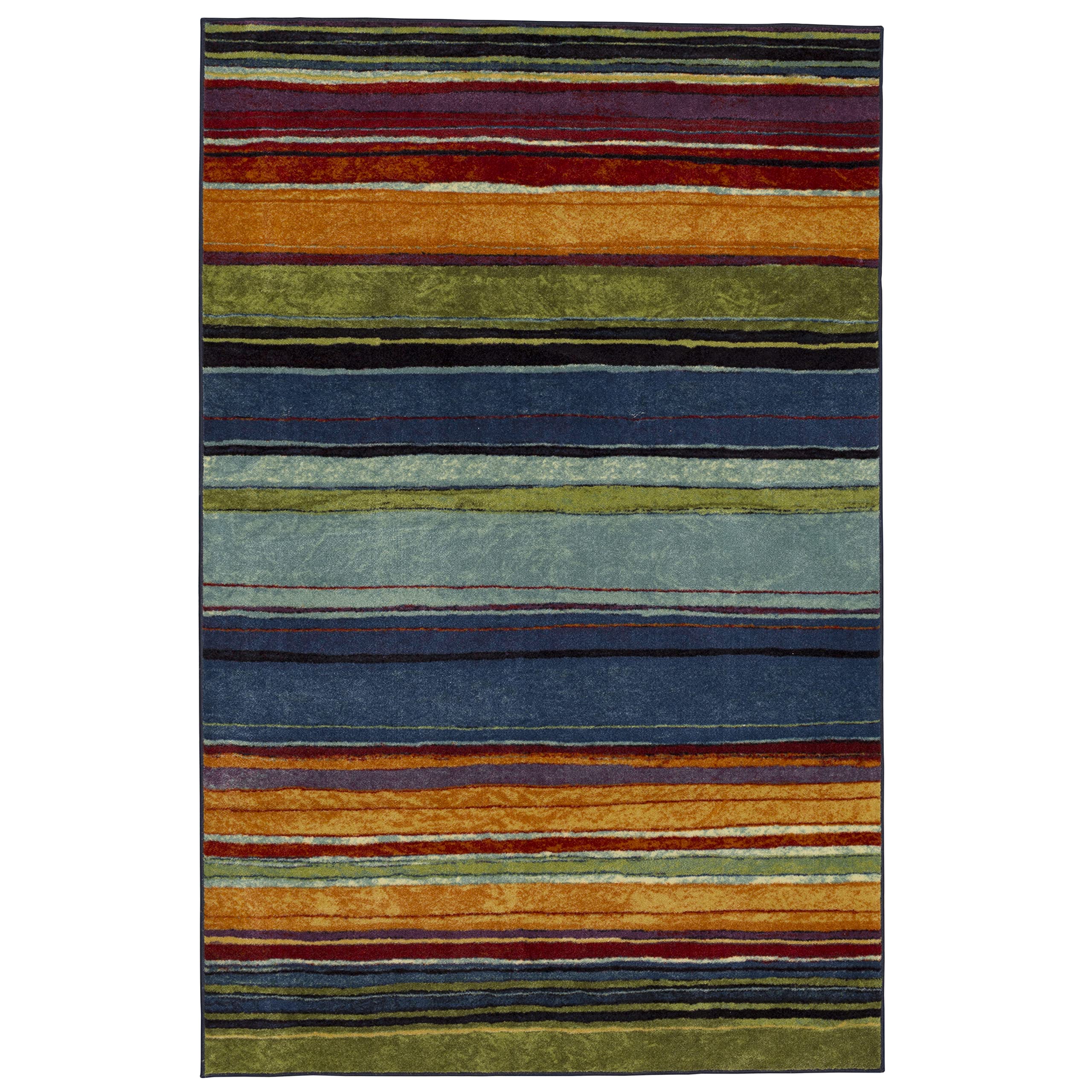 Mohawk Home New Wave Rainbow Multi Striped (1' 8" X 2' 10") Accent Rug ...