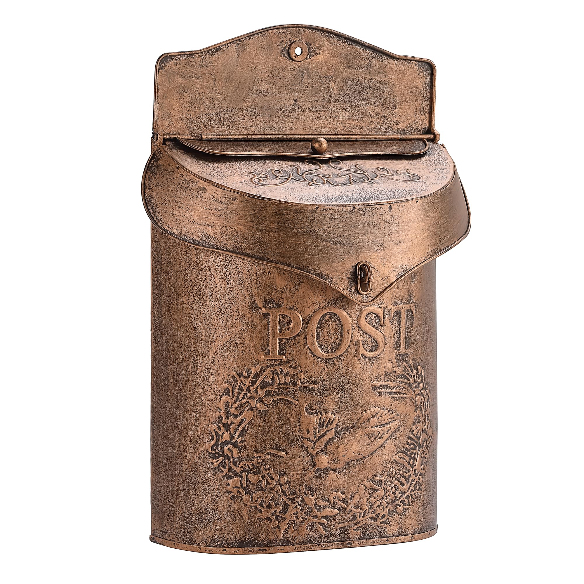 Phaxth Metal Vintage Mailbox Wall Mount for Front Porch, Decorative ...