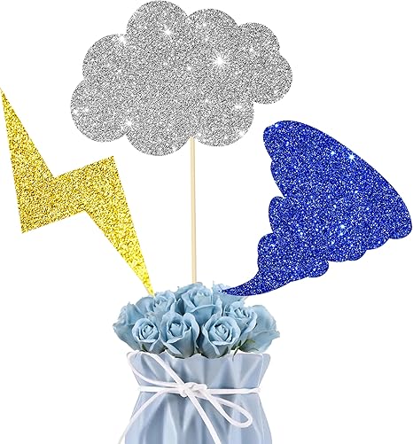 Amazon.com: 12pcs Tornado Party Centerpiece Sticks Glitter Weather ...