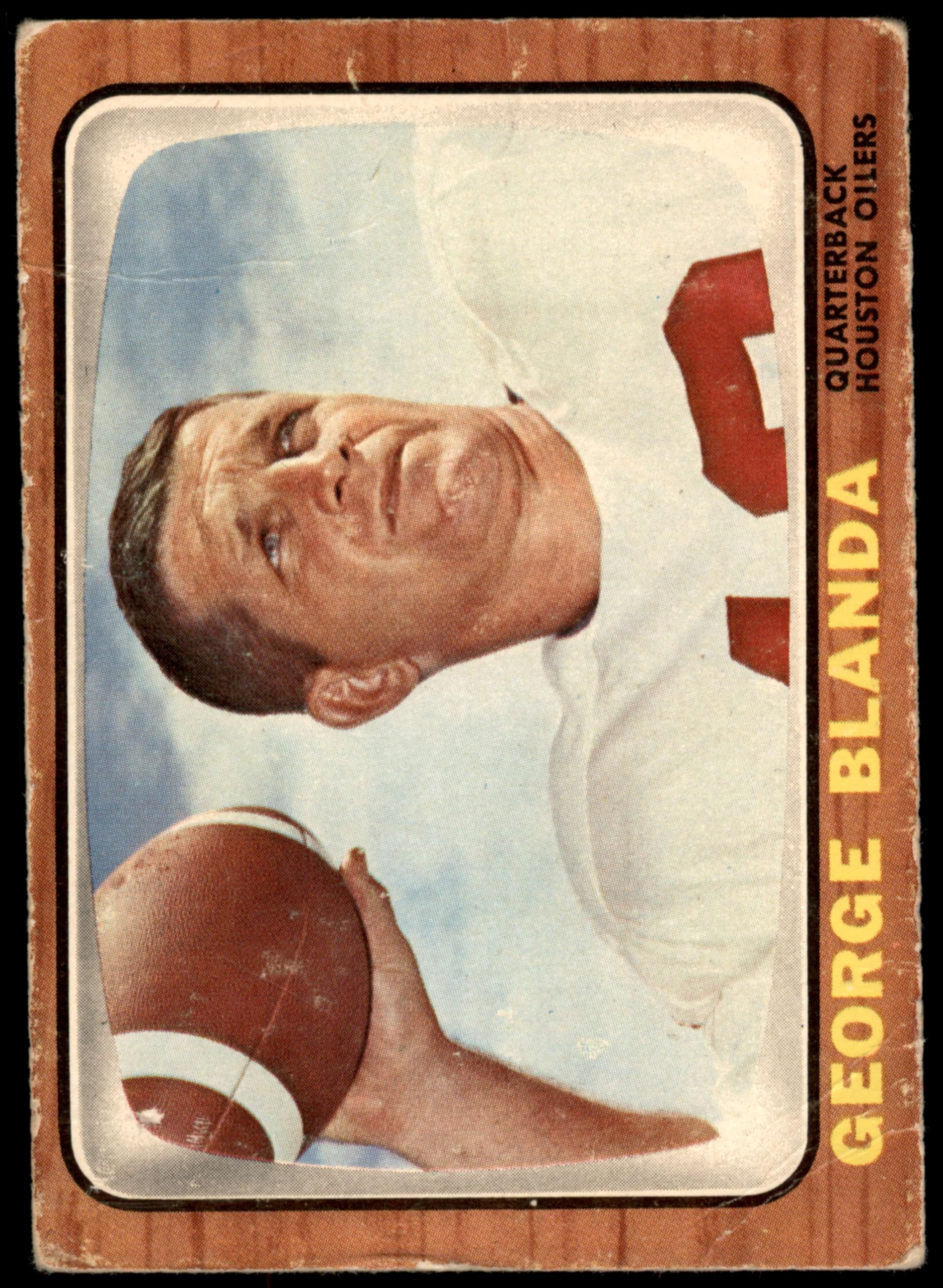 Houston Oilers 1966 1966 Topps Football #48 George Blanda Houston