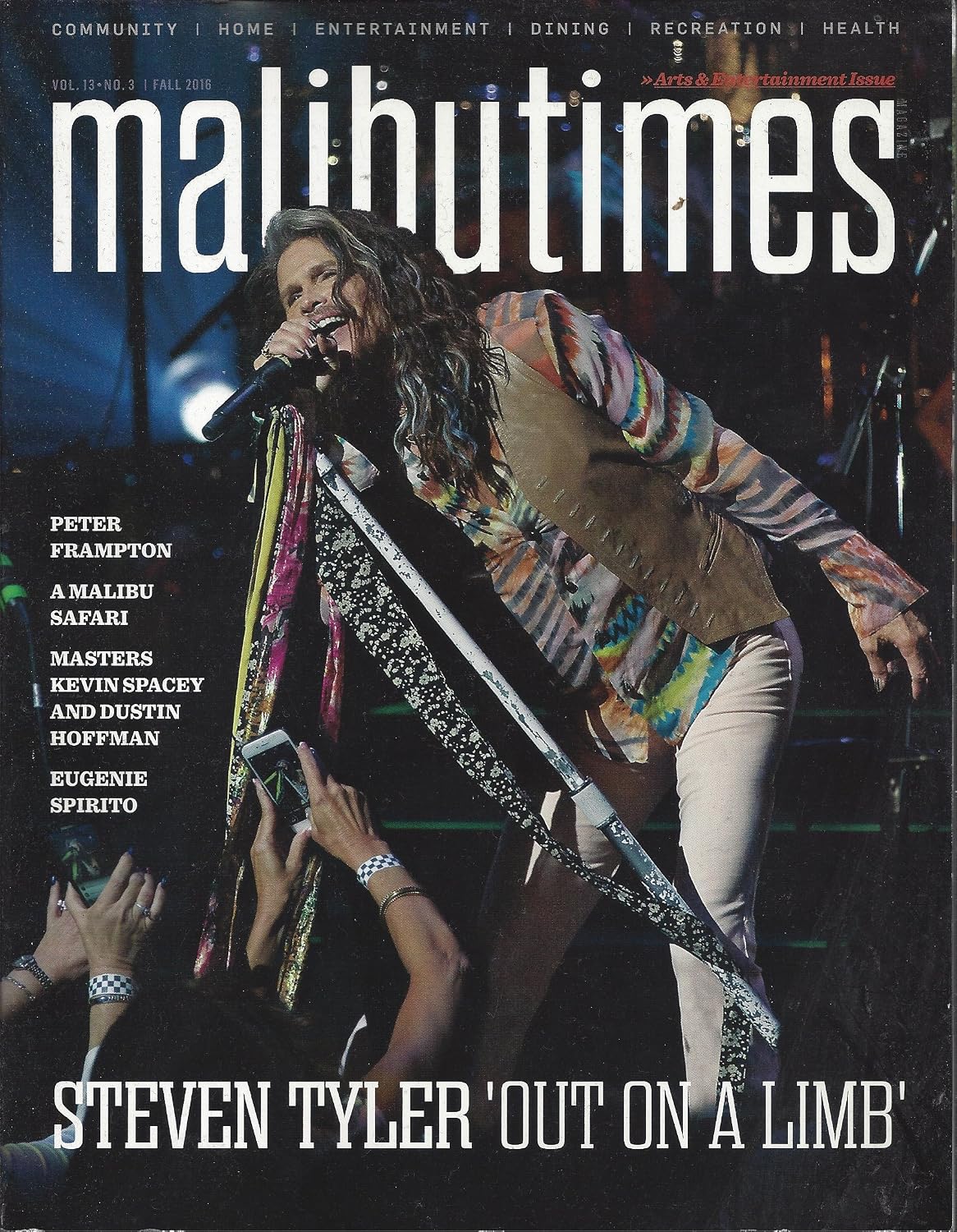 2016 Malibu Times Steven Tyler Aerosmith Out on a Limb Peter Frampton ...