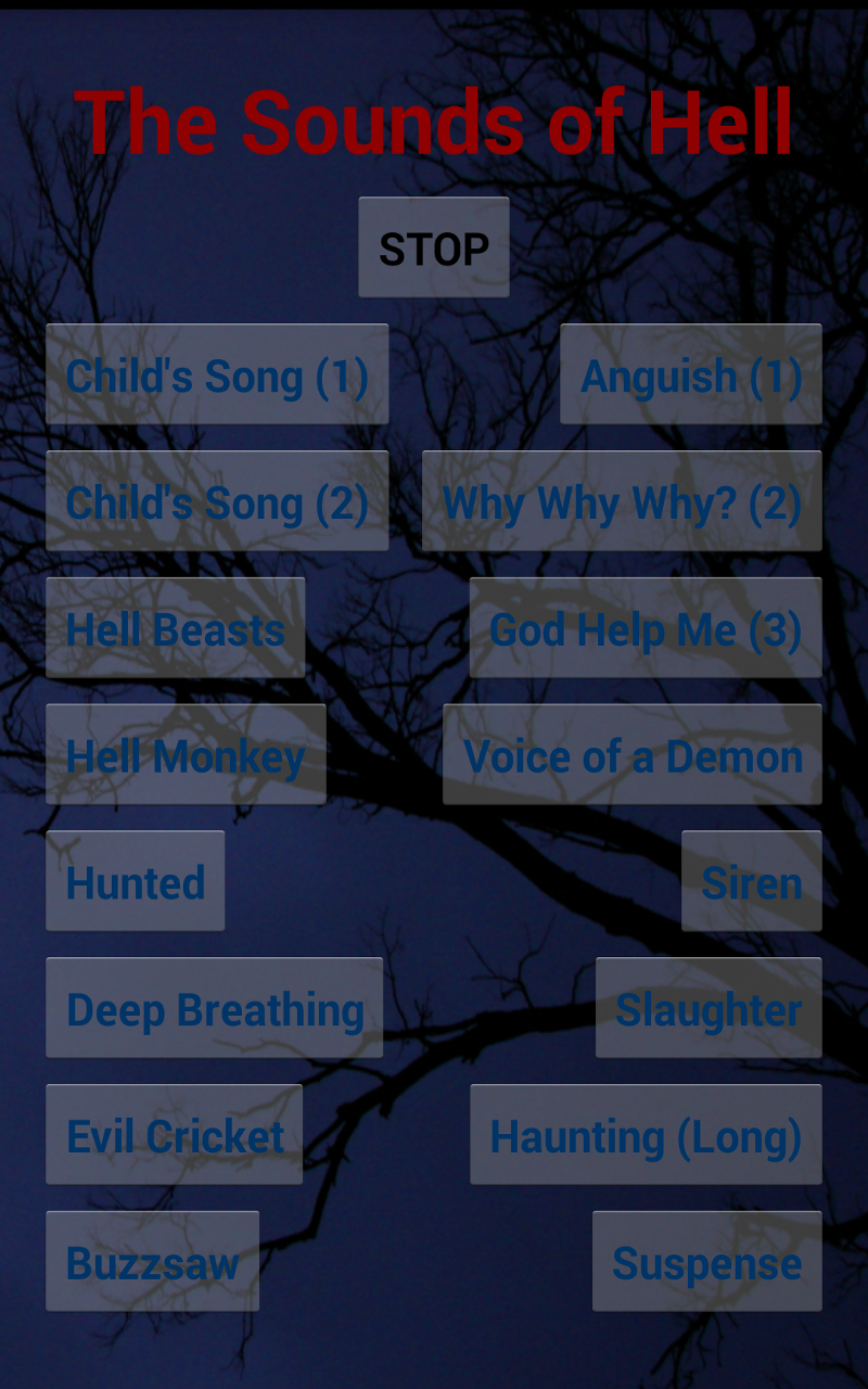 "Sounds of Hell" Scary Soundboard - App on the Amazon Appstore