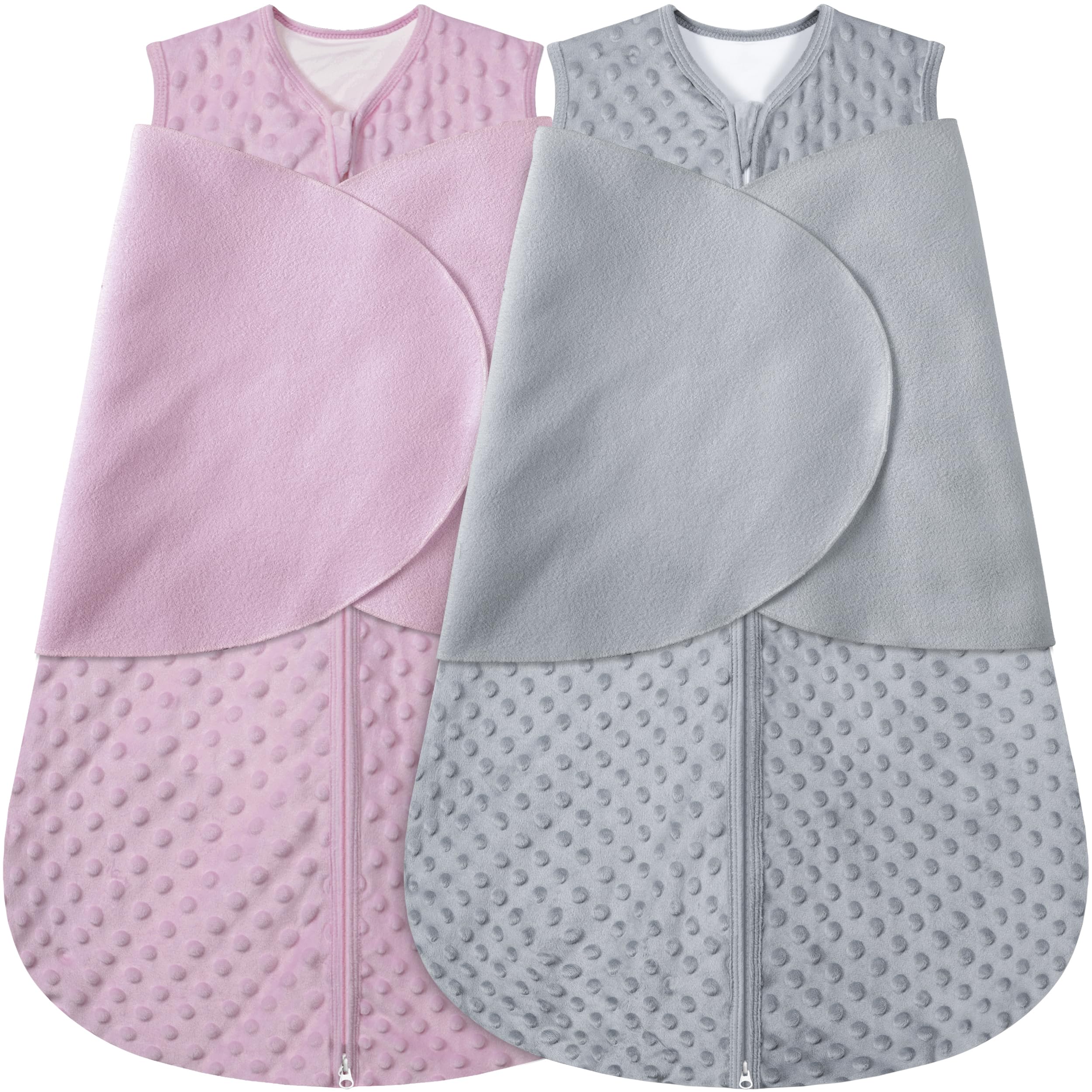 Amazon.com: BSTOPPT Fleece Newborn Sleep Sack Baby Swaddle,3-Way ...