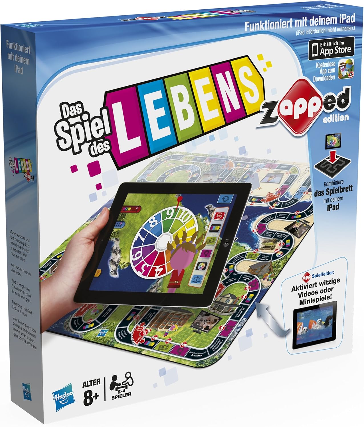 Hasbro 38187100 - Spiel des Lebens Zapped - spielbar mit iPad: Amazon ...