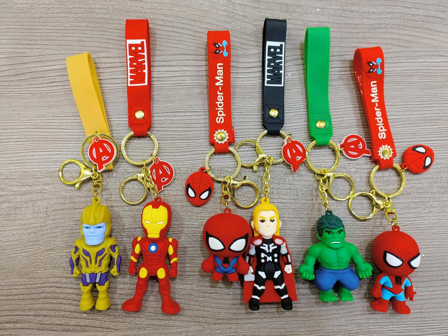 Nkk Anime 3D Keychain Avanger Character Rubber Keychain with Rubber ...