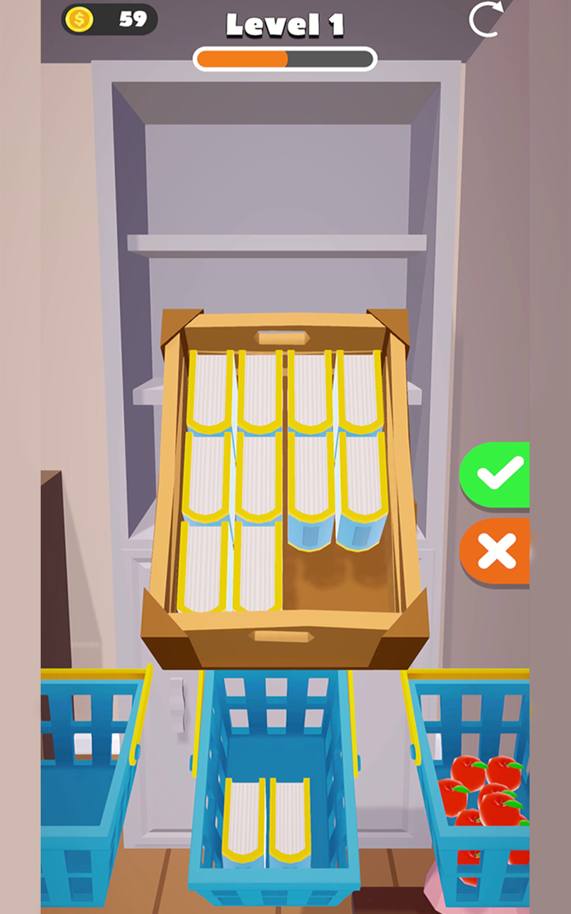 Fill The Fridge Cabinet Product Organizing 3D Fridge Organizing Game ...