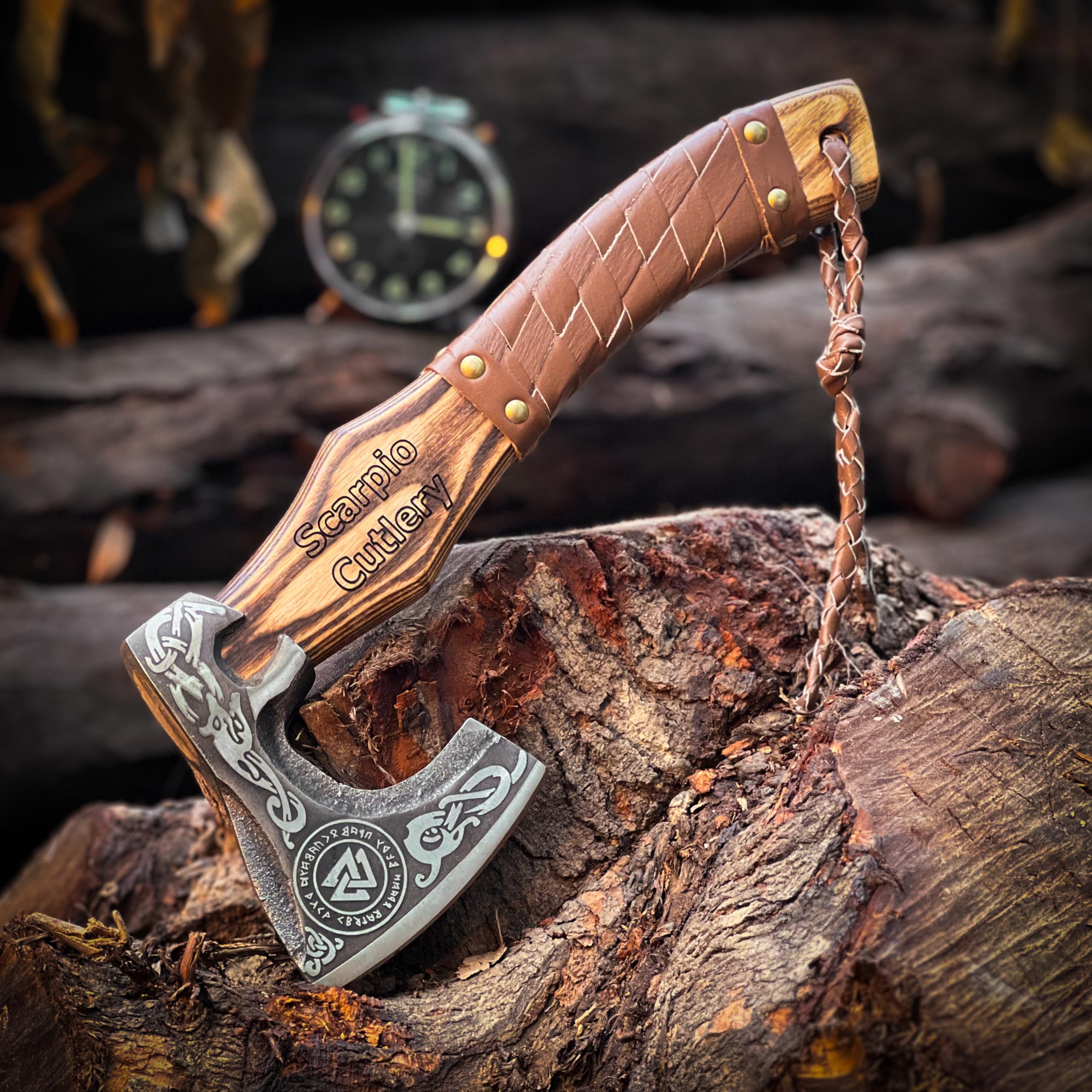 Scarpio Cutlery | Custom Handmade Carbon Steel Viking Axe,Valentine's ...