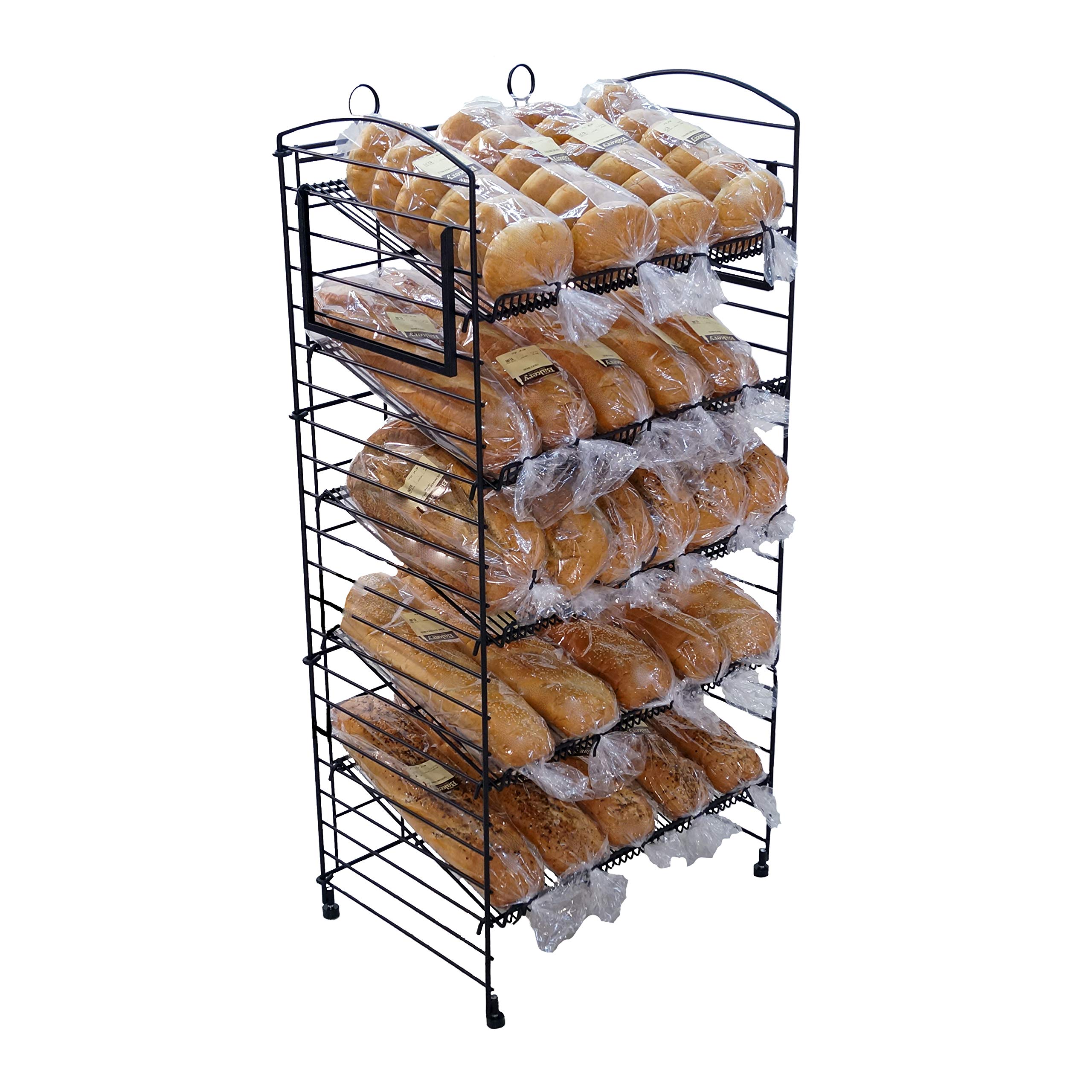Snapklik.com : Mobile Merchandisers 5-Shelf Fold-Up Wire Display In ...