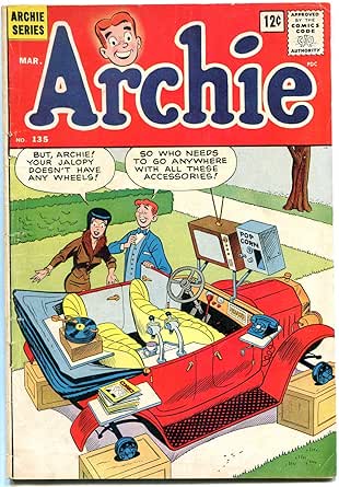 Amazon.com: Archie Comics #135 1963- Great Jalopy cover- records VG ...