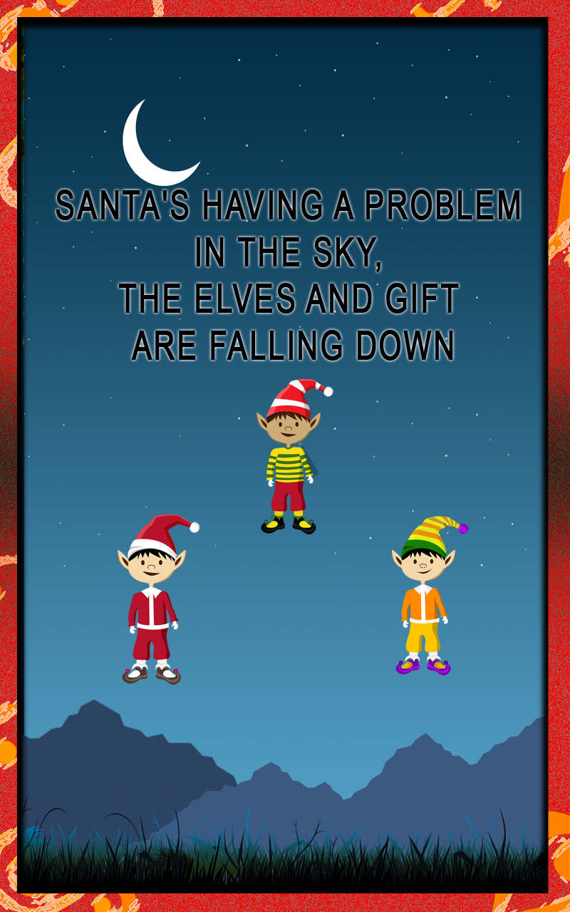 Christmas Gift Rain : Santa Claus dropping presents in the city - Free ...