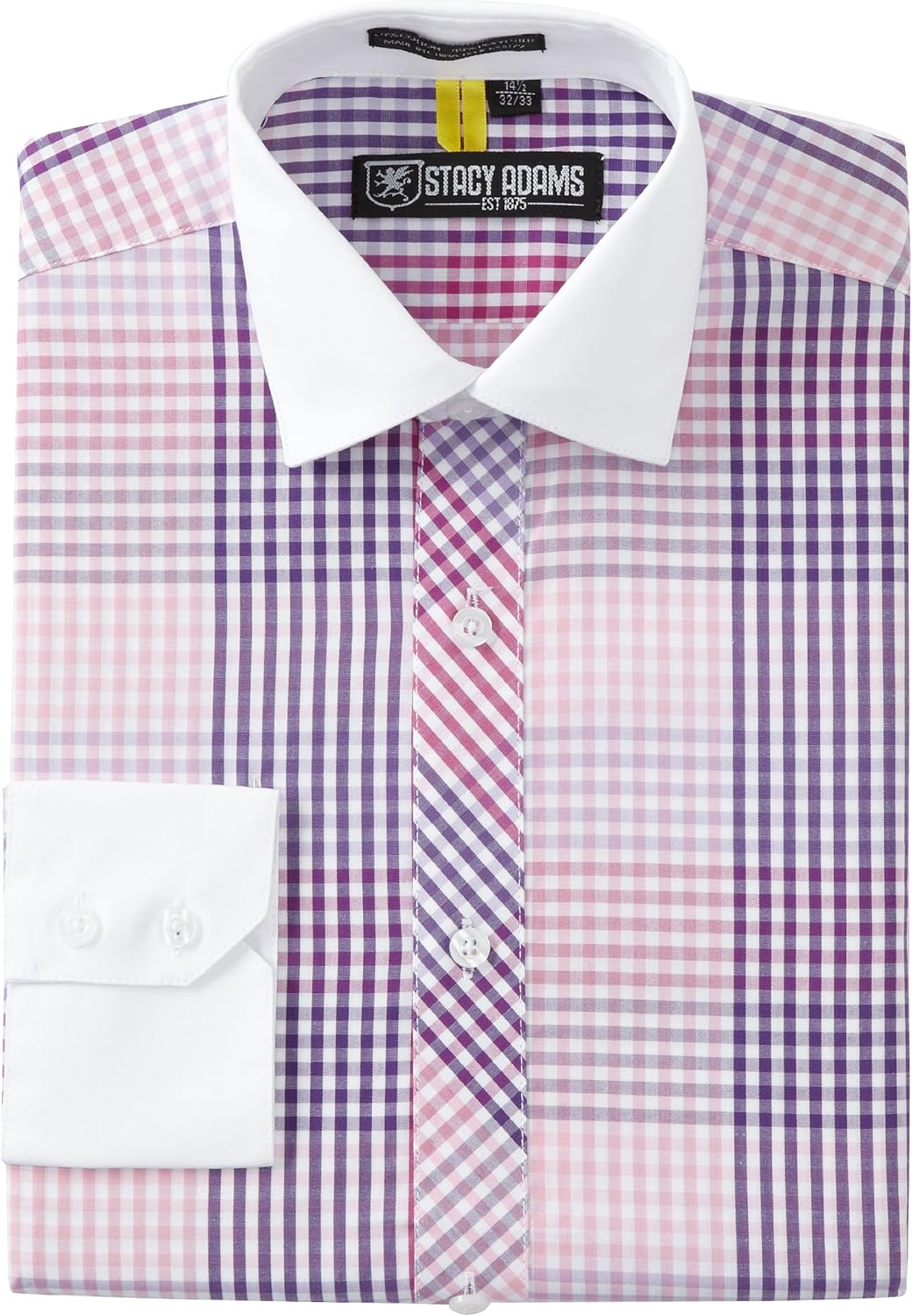 Stacy Adams Men's Capri Dress Shirt, Pink, 15 - 32/33 at Amazon Men’s ...