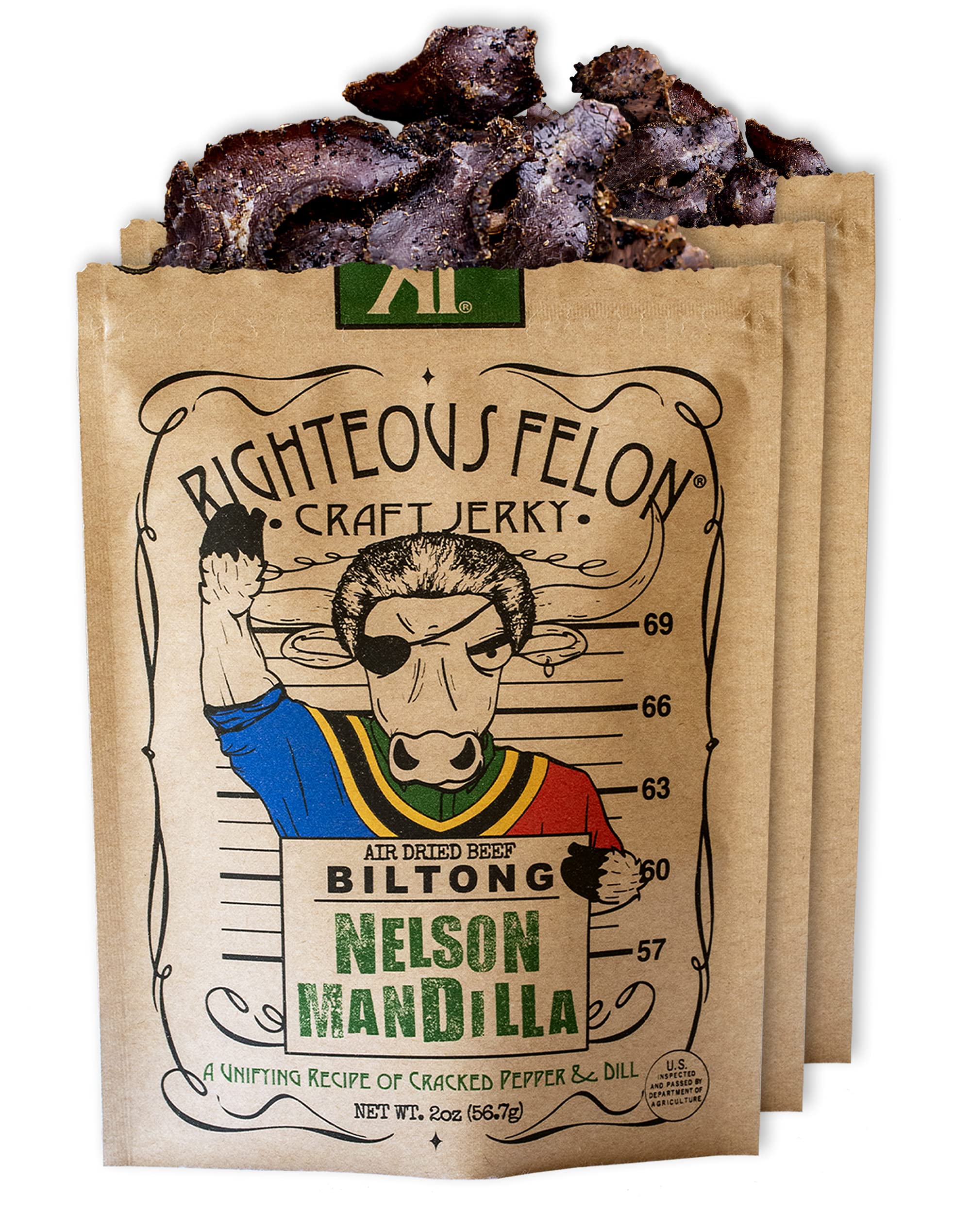 Amazon.com: Righteous Felon Biltong Beef Jerky | South African Biltong ...